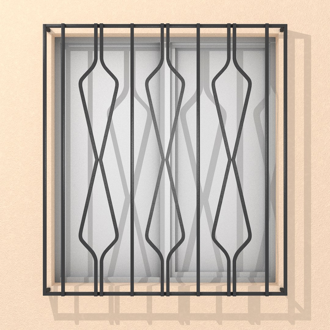 Window iron model - TurboSquid 1611446