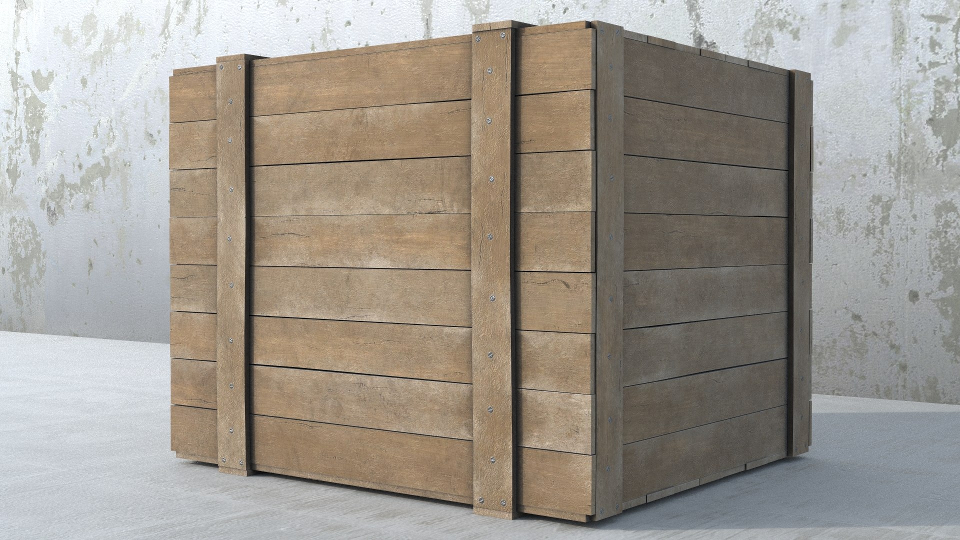 Wooden Packing Box 1 HD 3D Model - TurboSquid 1923562