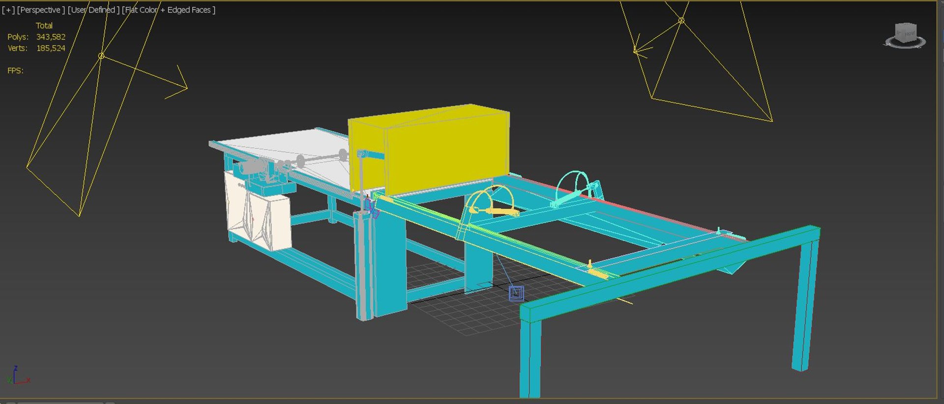 3D roll split machine - TurboSquid 1521474