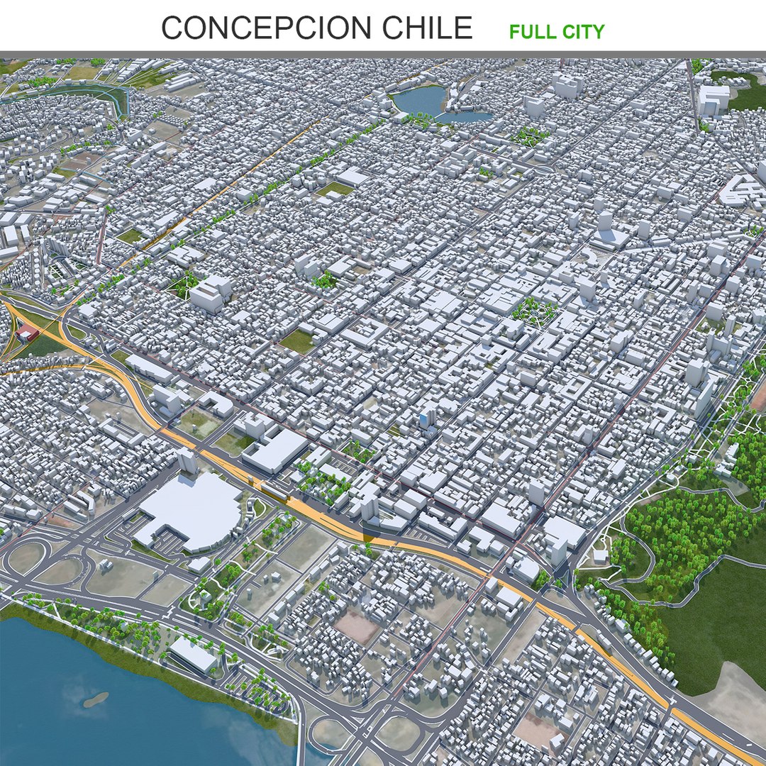 Concepcion City Chile Model - TurboSquid 2085944