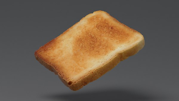 Realistic Toast 2 3D - TurboSquid 1788508