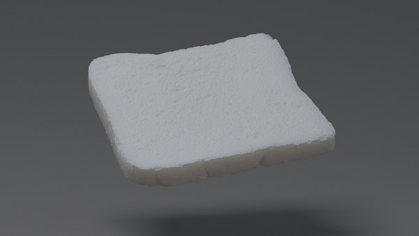 Realistic Toast 2 3D - TurboSquid 1788508