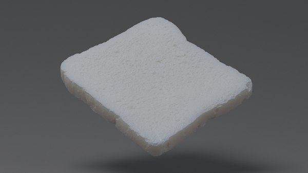 Realistic Toast 2 3D - TurboSquid 1788508