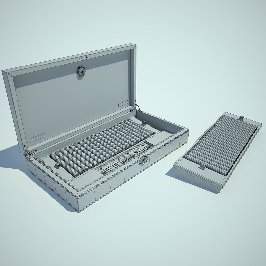 3d Box Cigars Model