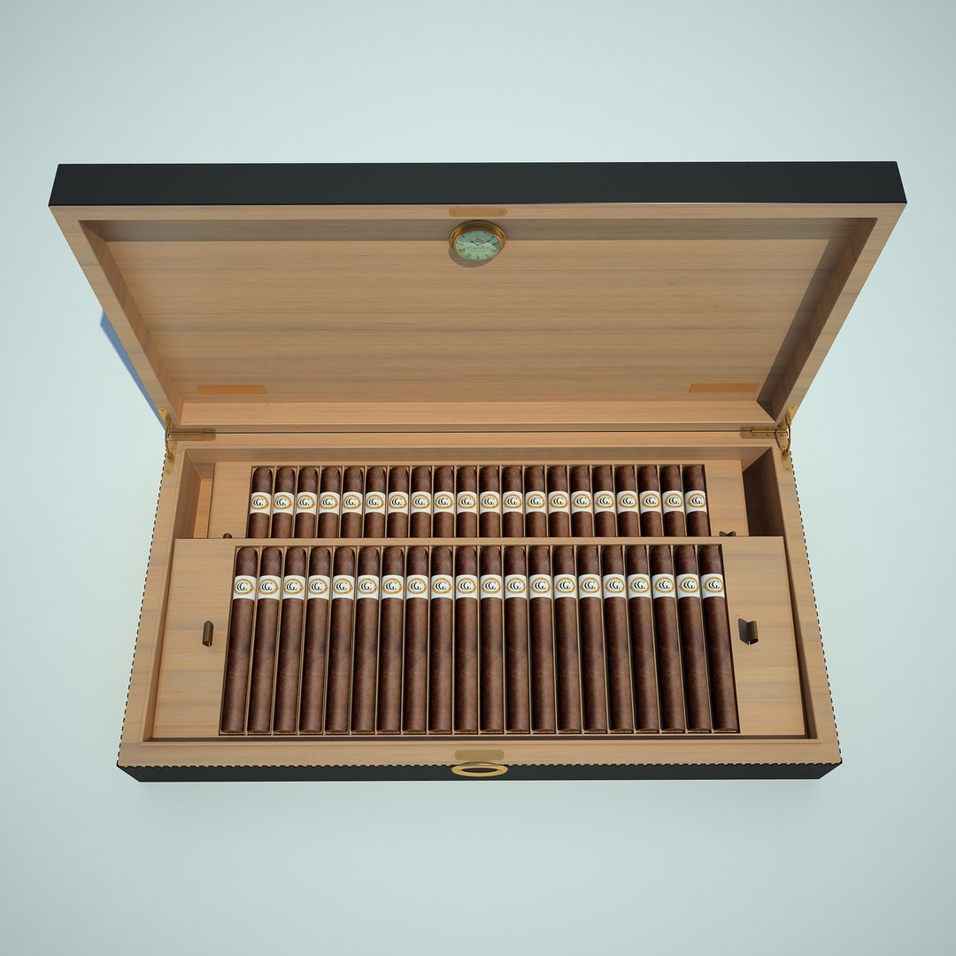 3d Box Cigars Model