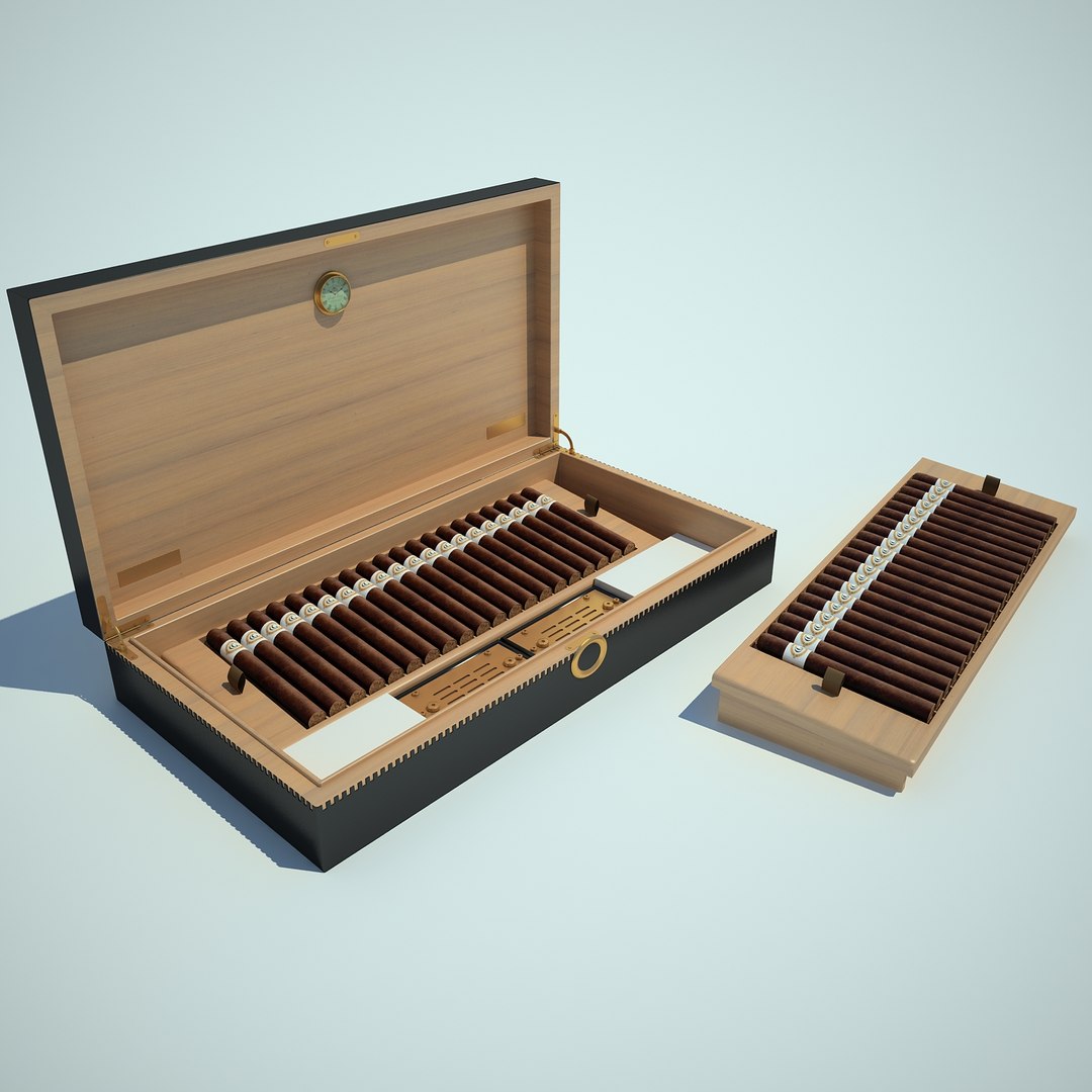 3d Box Cigars Model