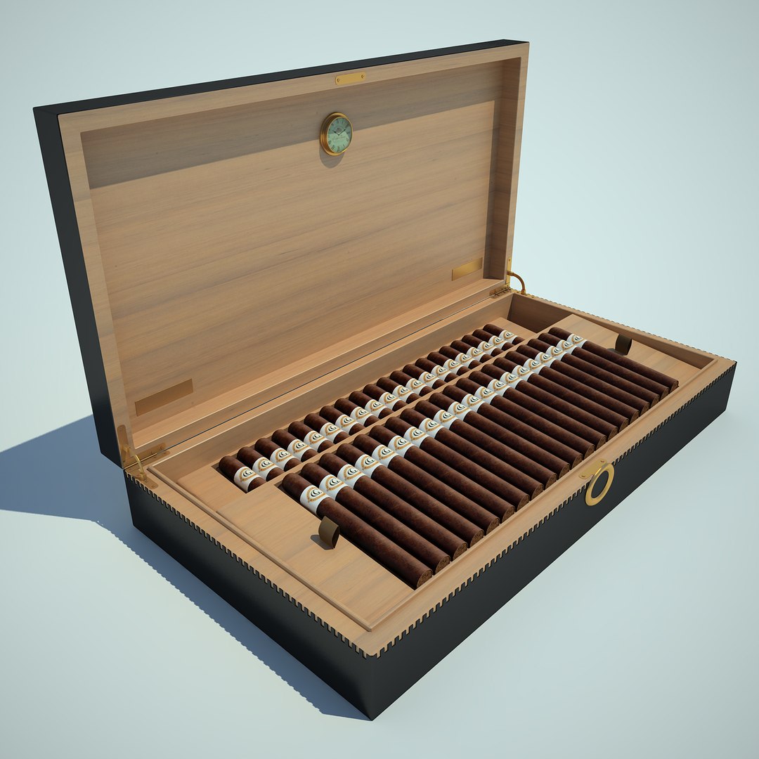 3d Box Cigars Model