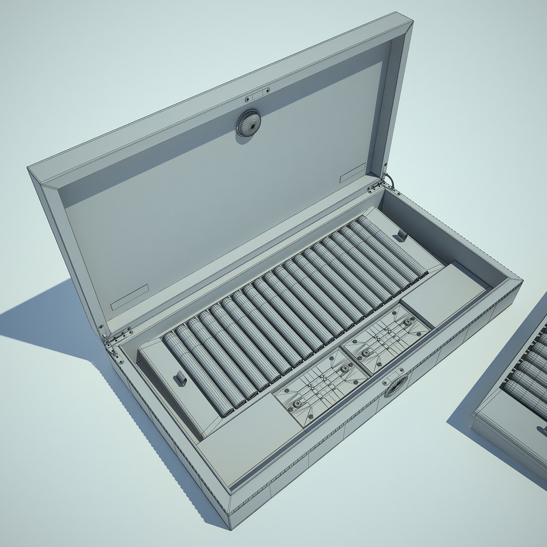 3d Box Cigars Model