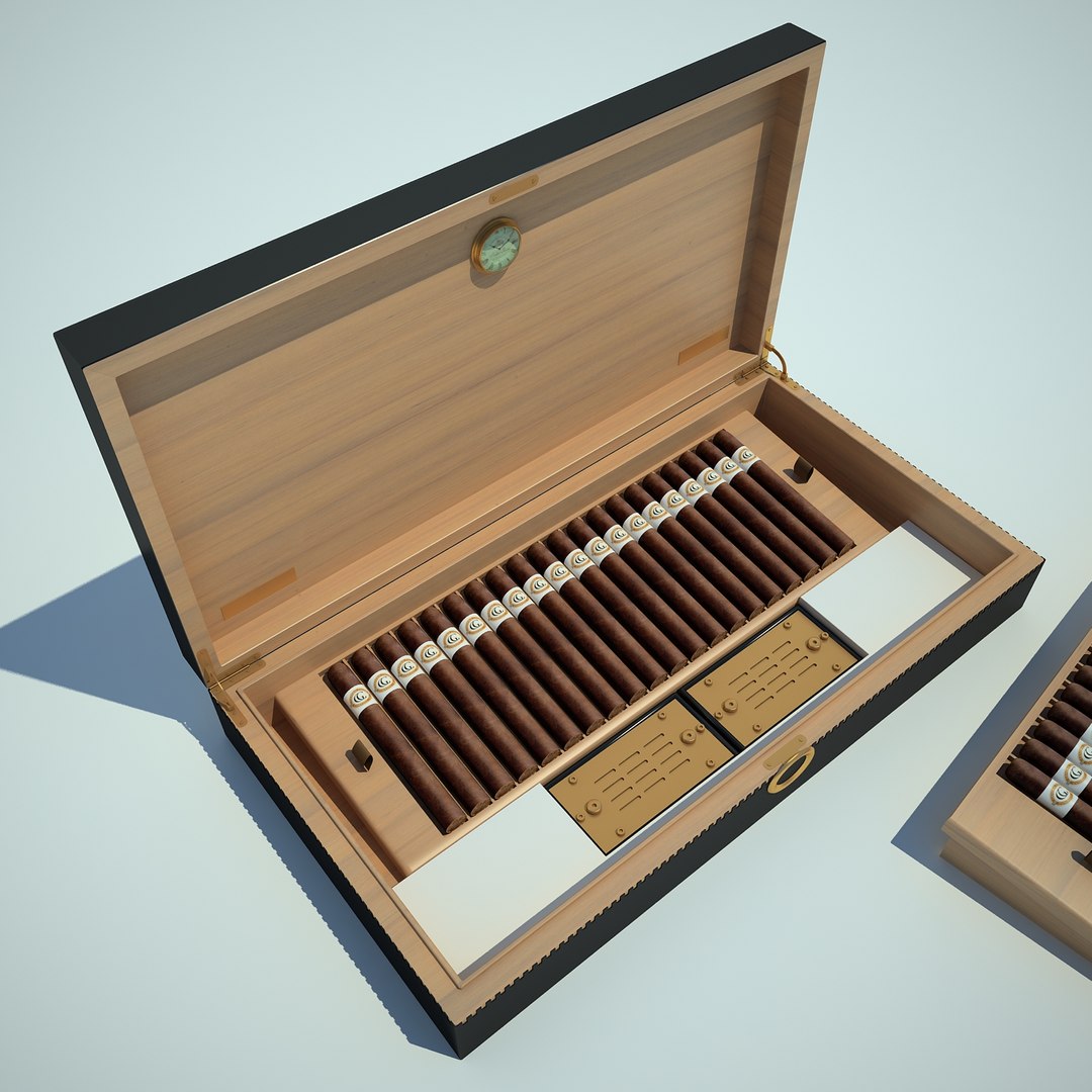3d Box Cigars Model