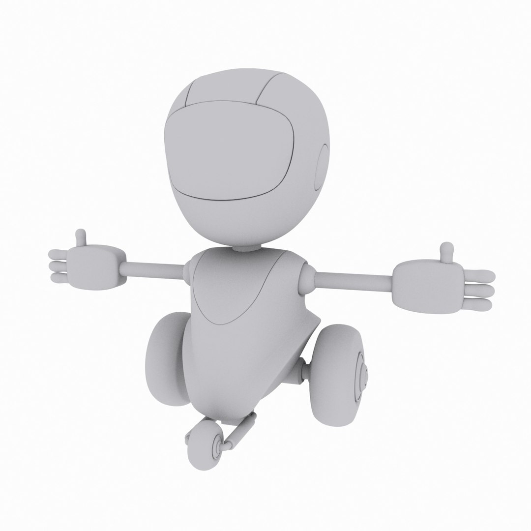 Robot Cartoon Model - TurboSquid 1178086
