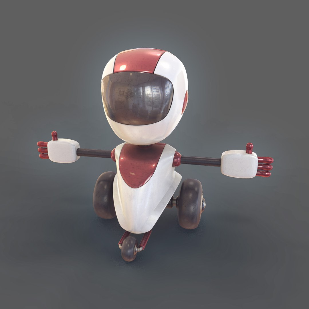 Robot Cartoon Model - TurboSquid 1178086