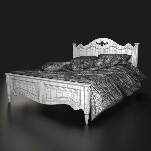 3d model bed artichoke country