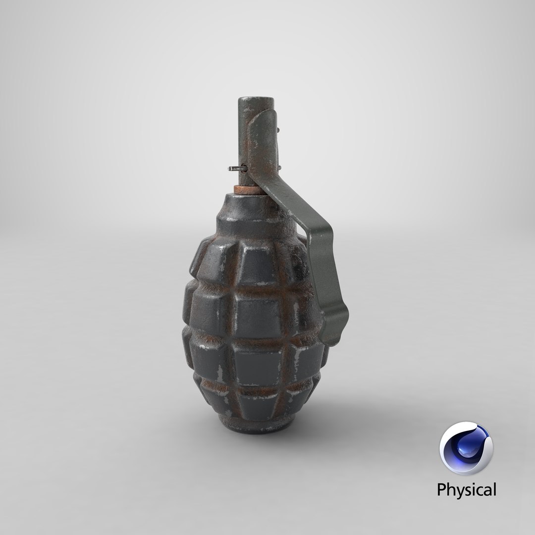 Grenade f1 rusty 3D - TurboSquid 1341534
