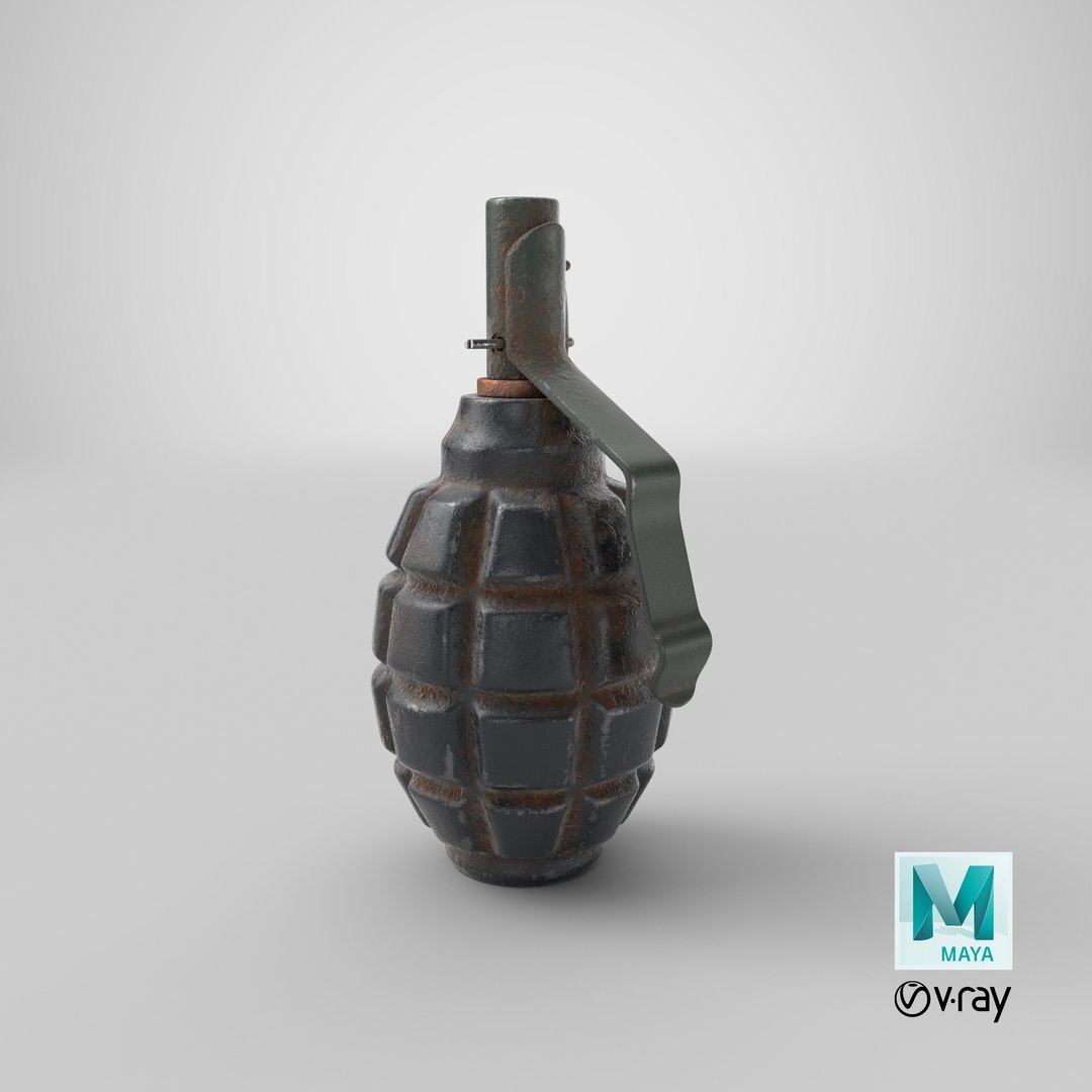 Grenade f1 rusty 3D - TurboSquid 1341534