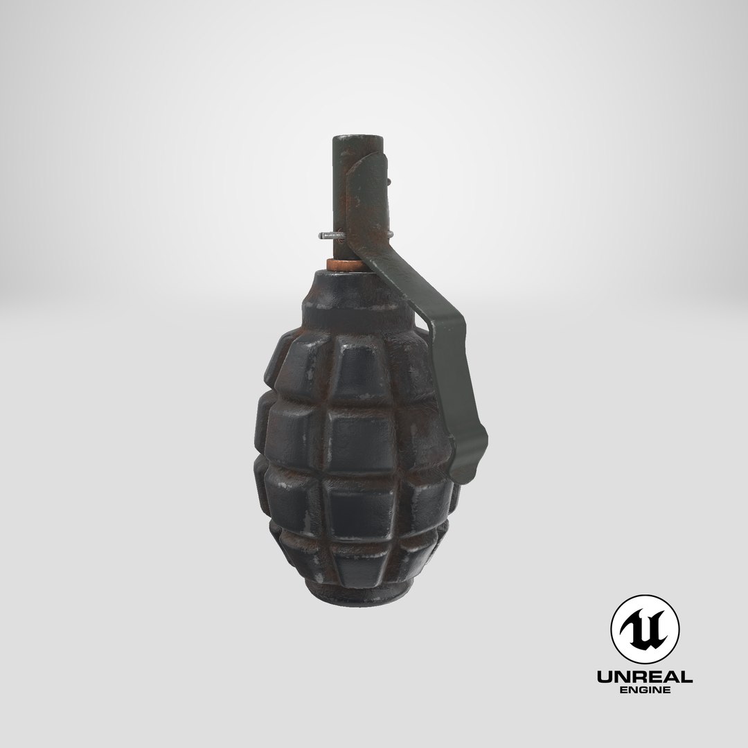 Grenade f1 rusty 3D - TurboSquid 1341534