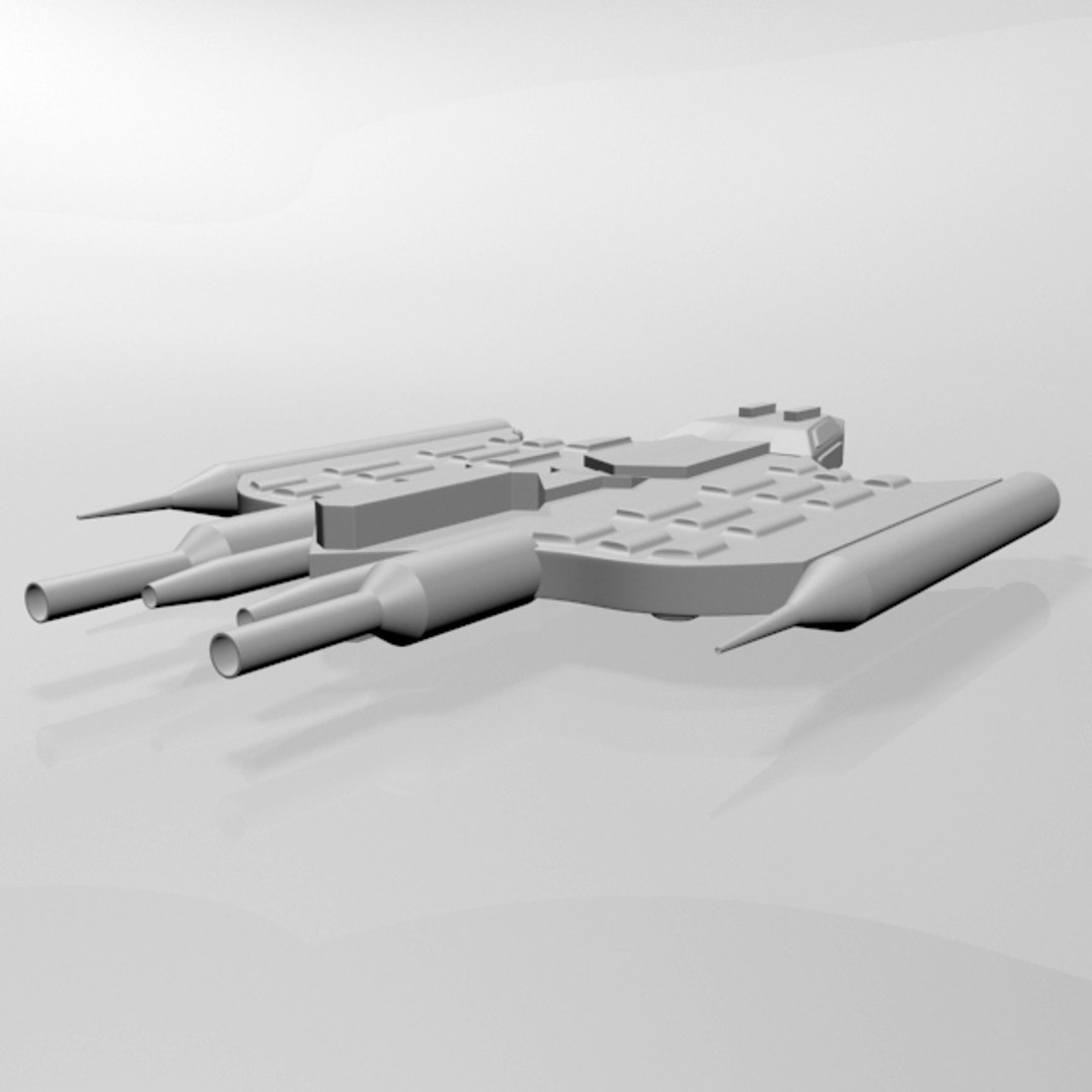 3D Space Destroyer 03 model - TurboSquid 1831933