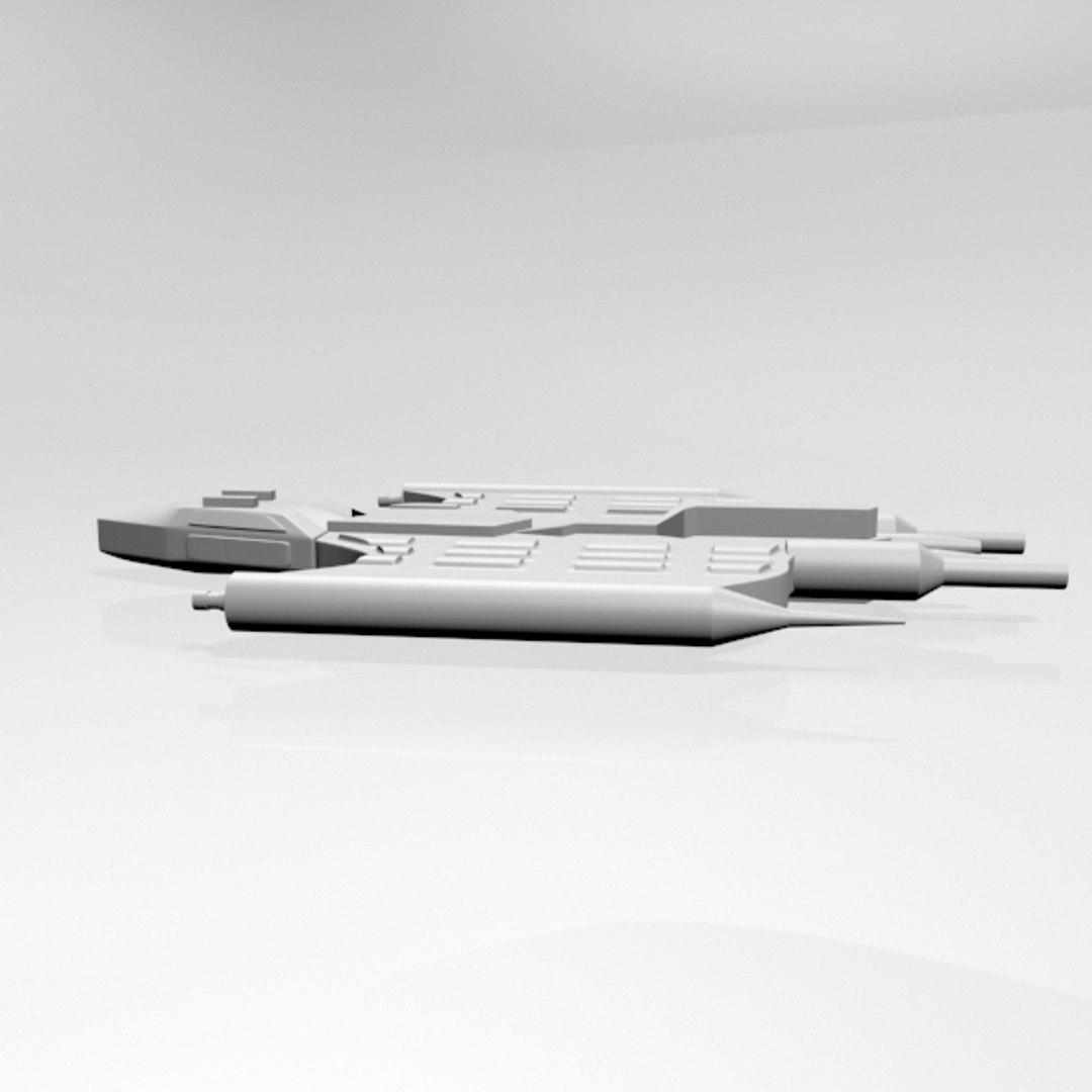 3D Space Destroyer 03 model - TurboSquid 1831933