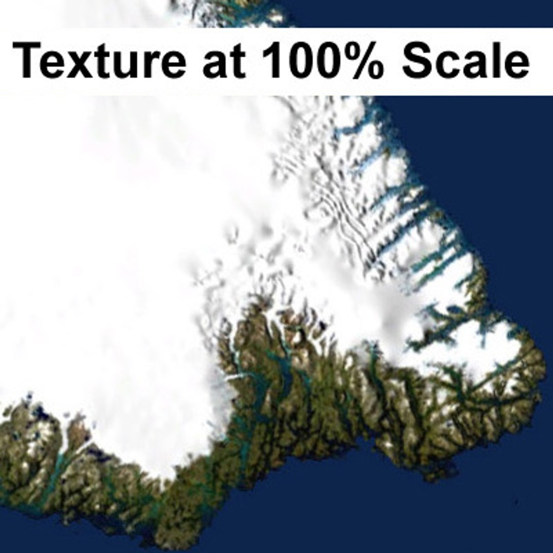 Maya Topographic Greenland Iceland