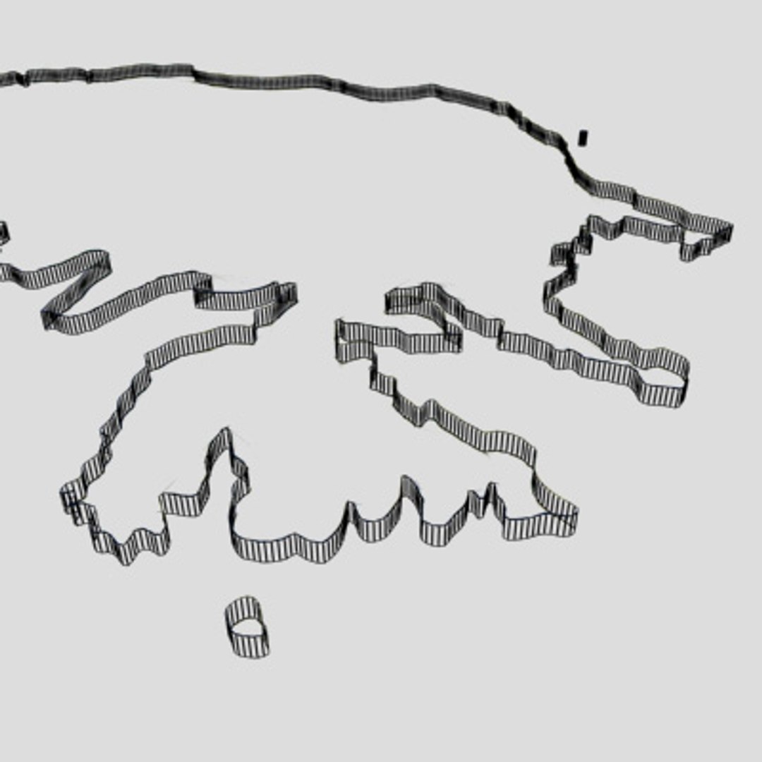 Maya Topographic Greenland Iceland