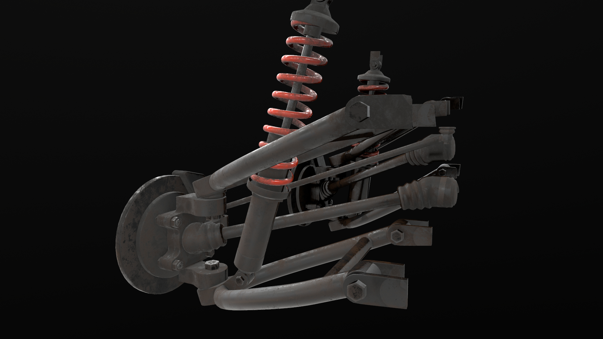 3D car suspension - TurboSquid 1666994