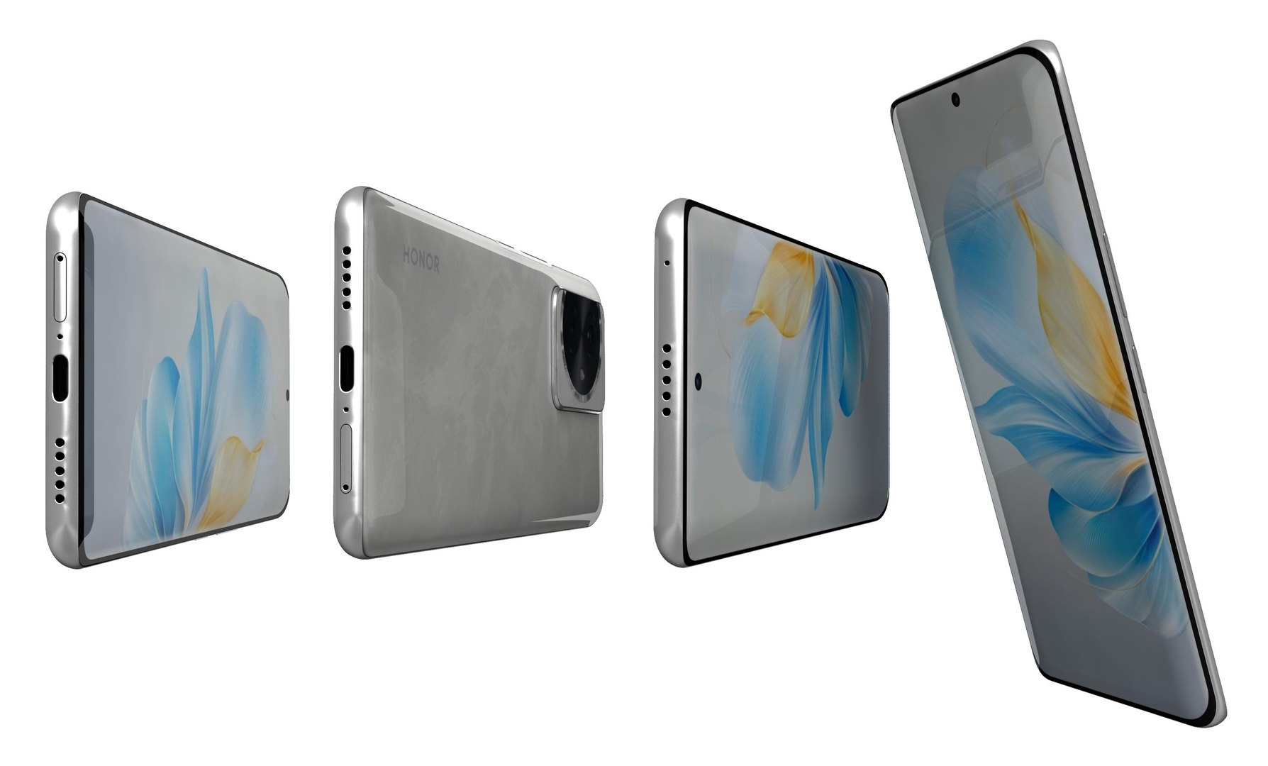 3D Model Honor 100 White - TurboSquid 2160895