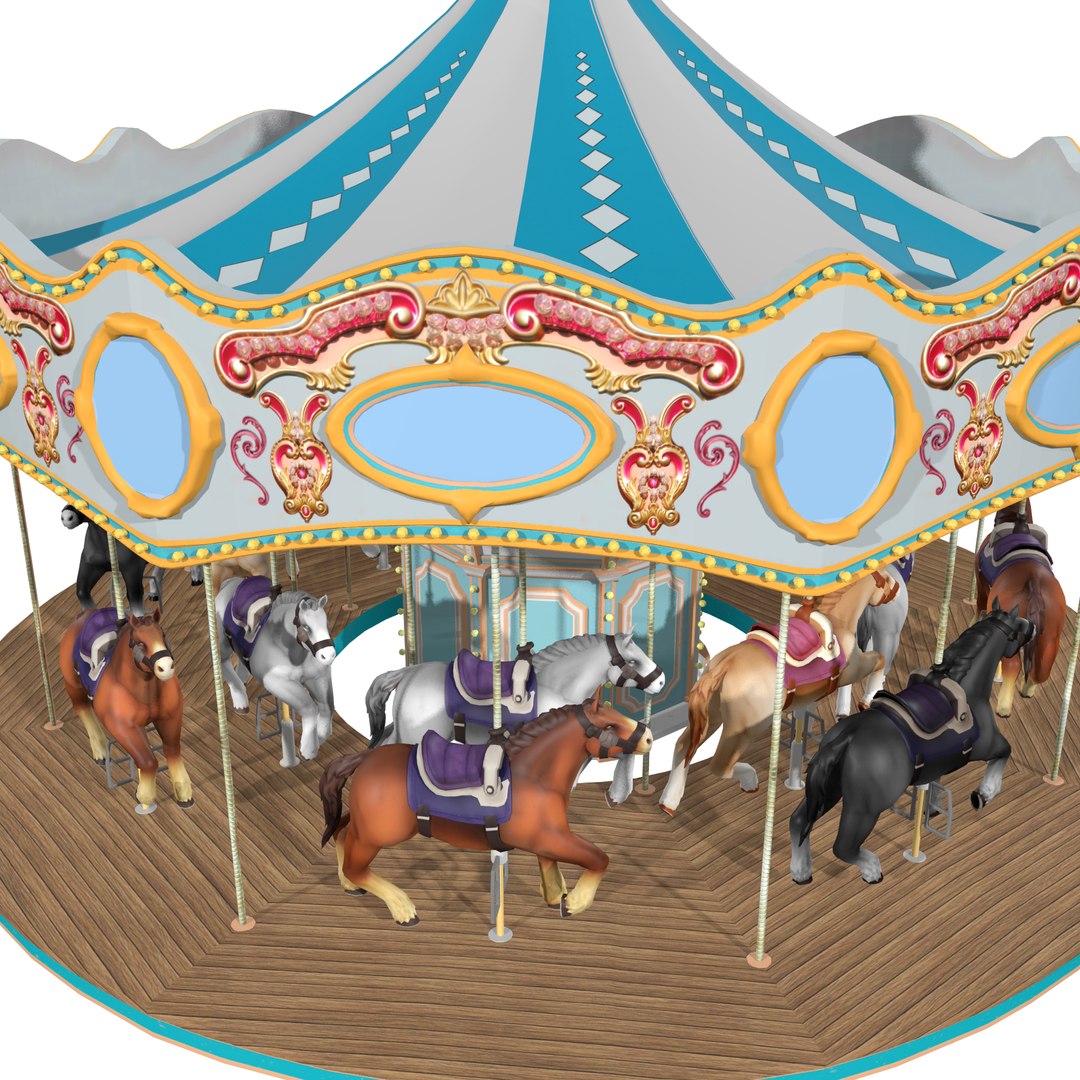 Carousel Rigged 3D Model - TurboSquid 1893701