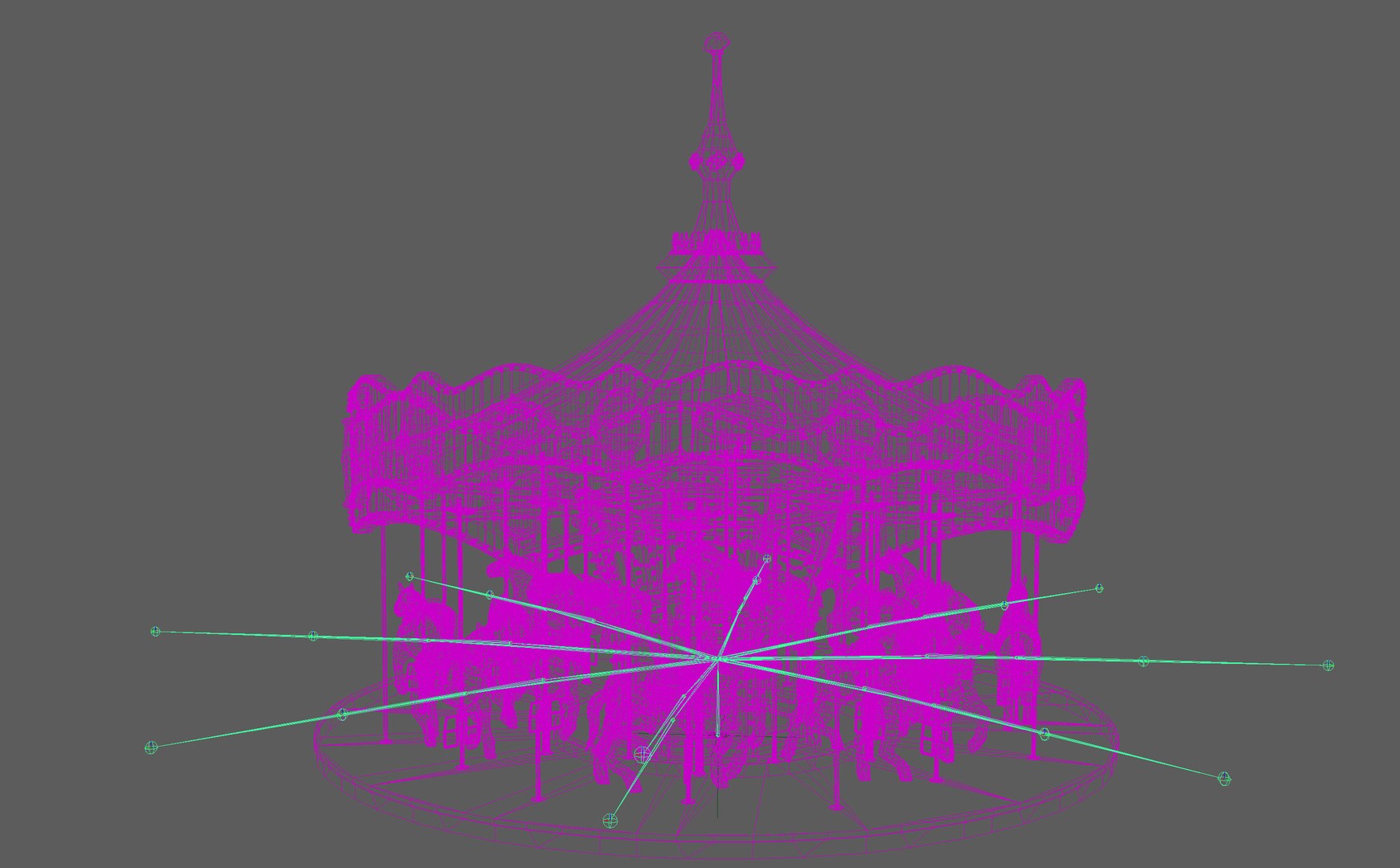 Carousel Rigged 3D Model - TurboSquid 1893701