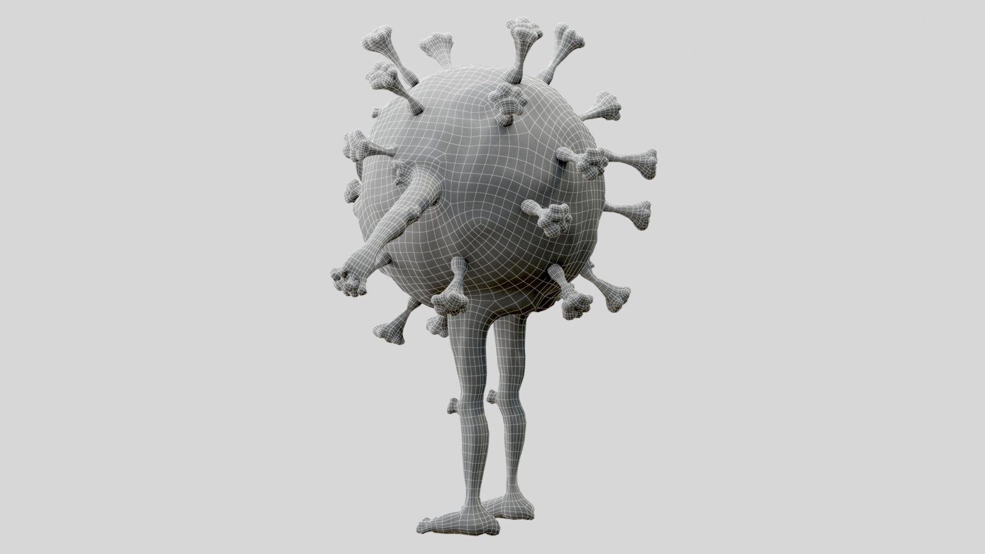 Cartoon Virus Covid-19 3D Model - TurboSquid 1540739