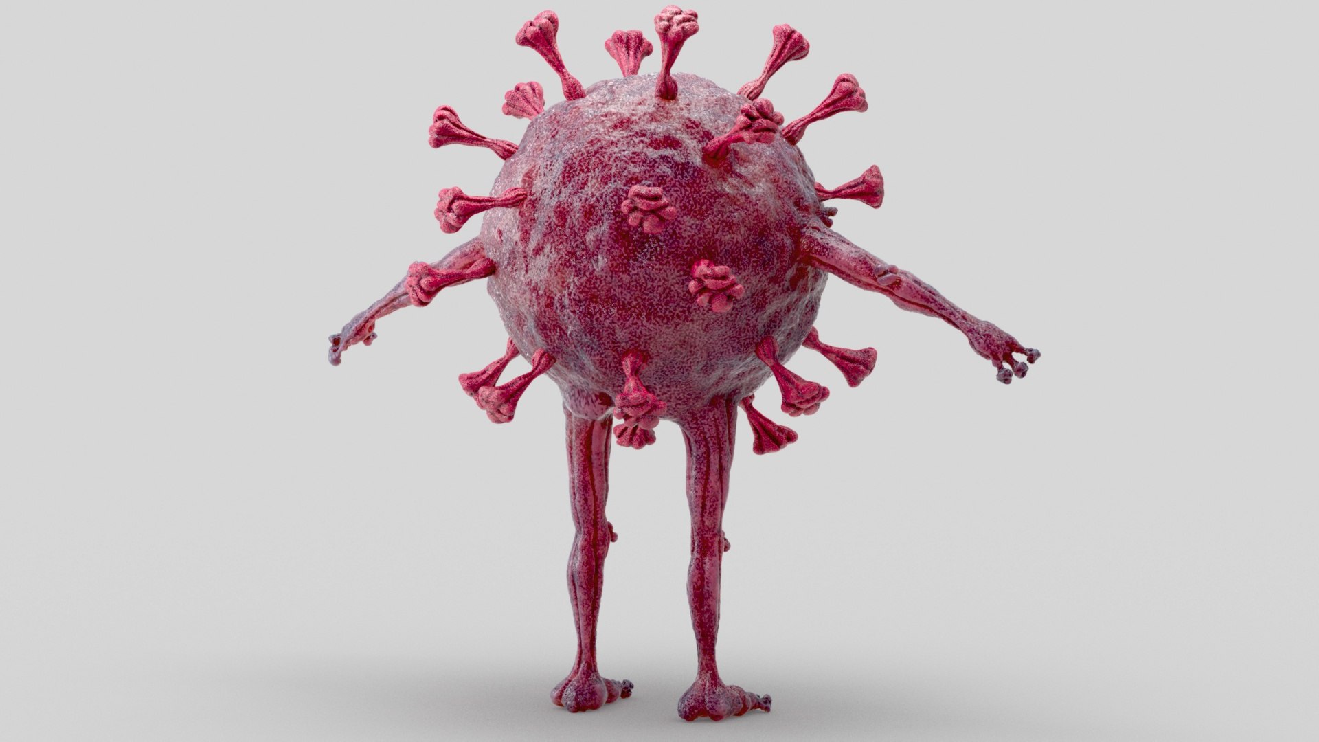 Cartoon Virus Covid-19 3D Model - TurboSquid 1540739