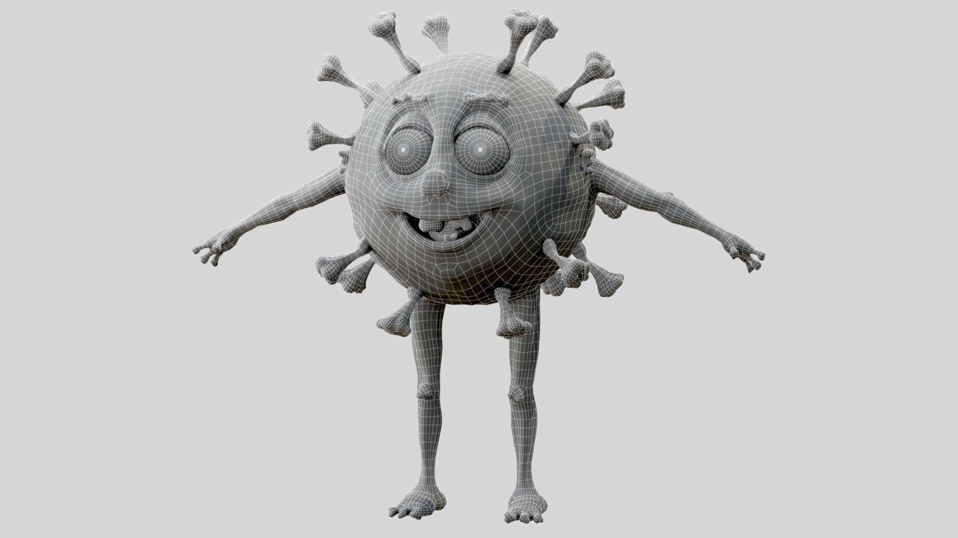 Cartoon Virus Covid-19 3D Model - TurboSquid 1540739