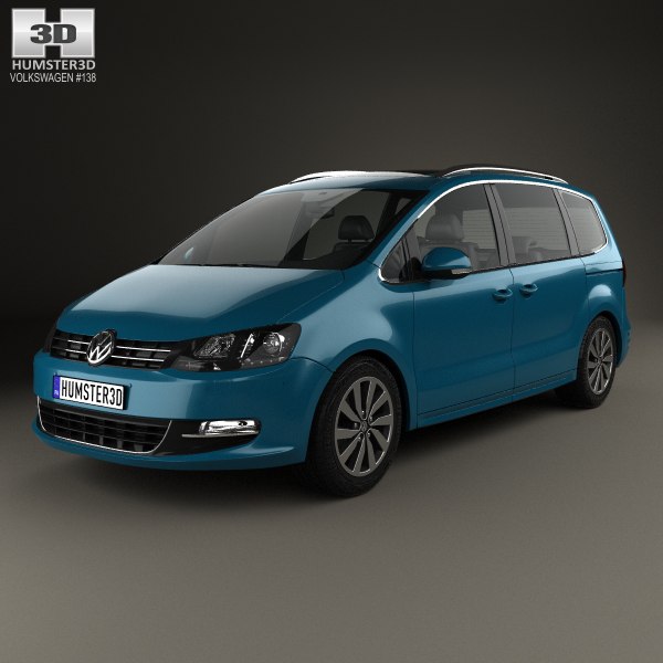 modelo 3d Volkswagen Sharan 2016 - TurboSquid 1165478