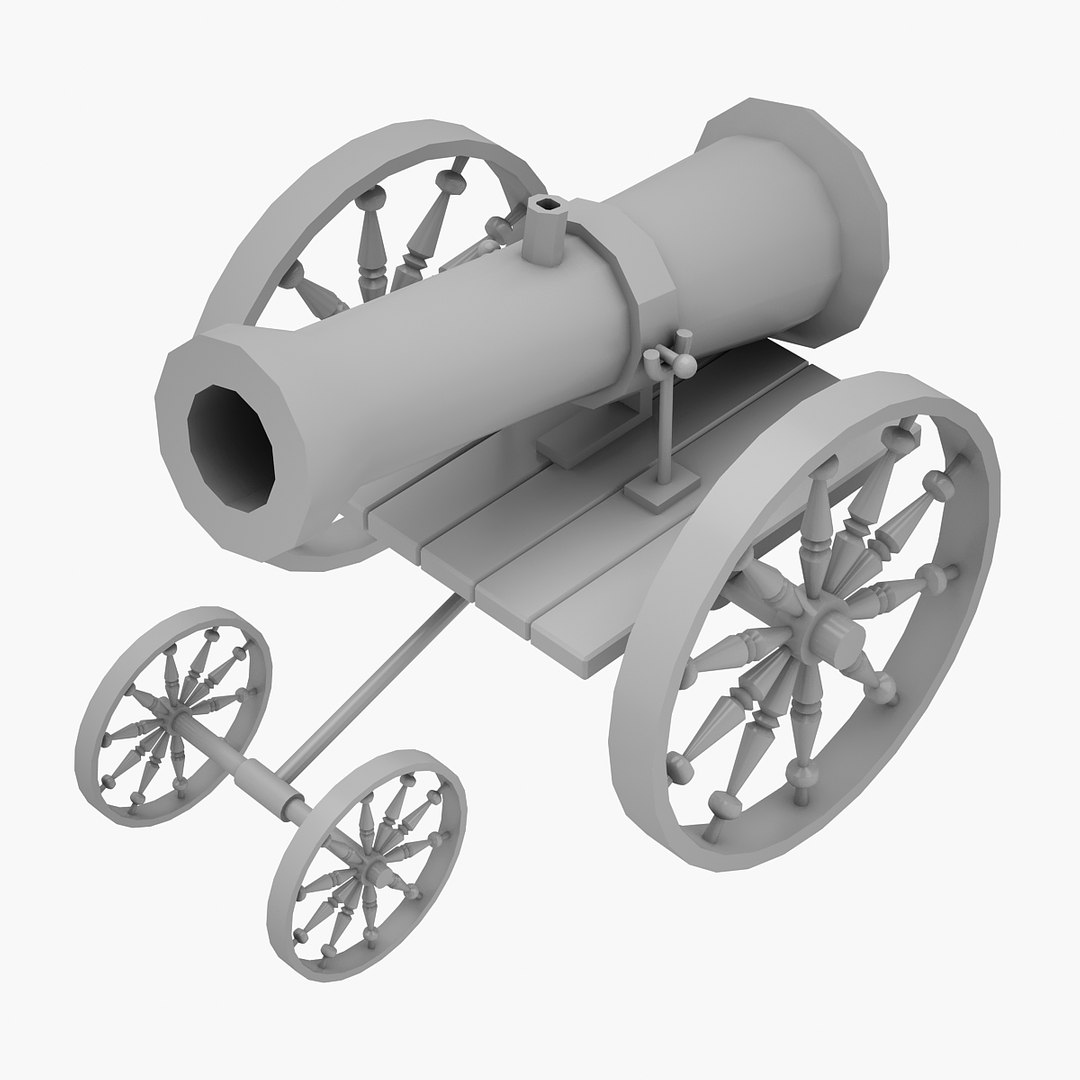 Medieval cannon 3D - TurboSquid 1545448