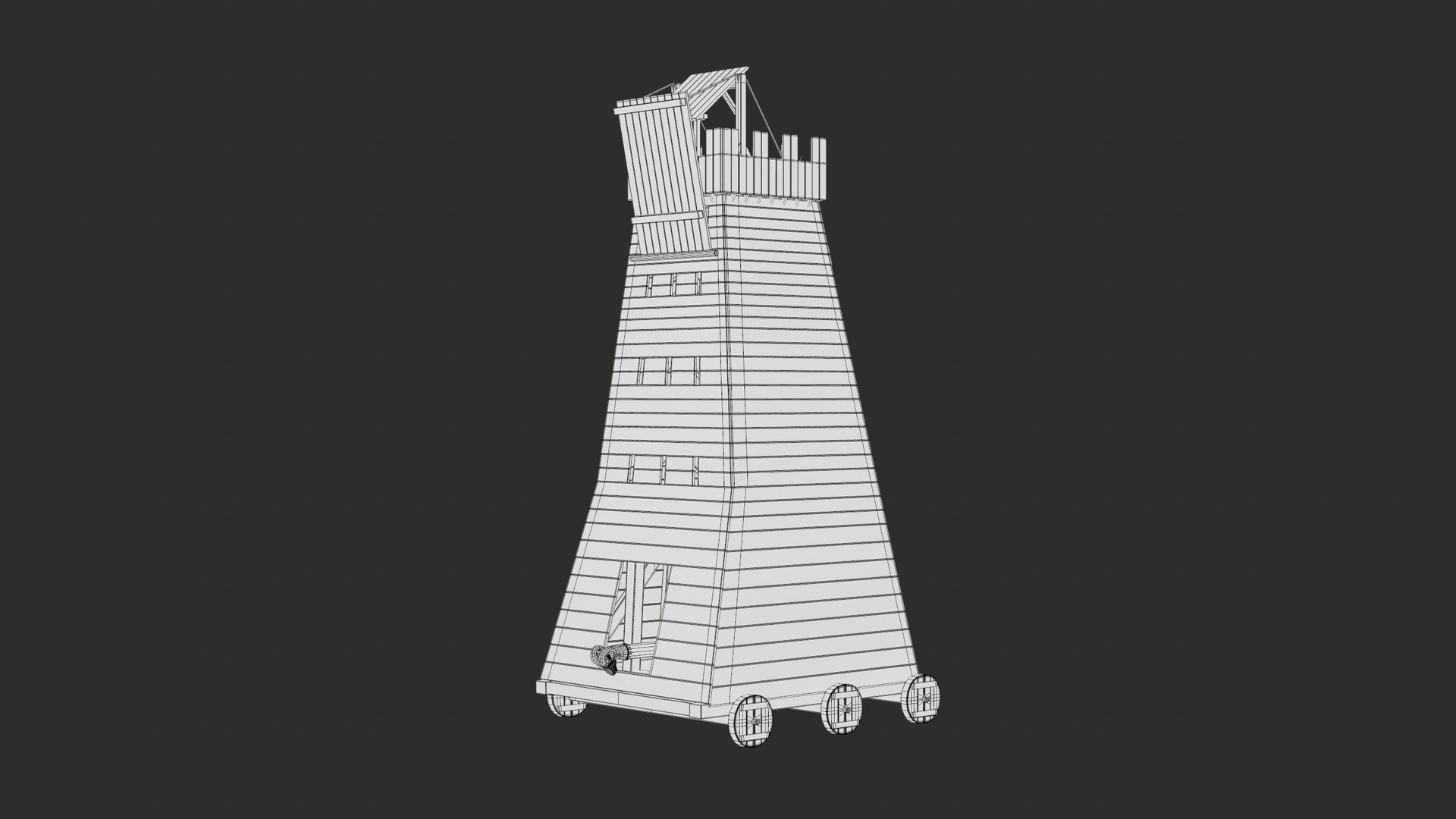 3D Medieval Siege Tower PBR - TurboSquid 2032960