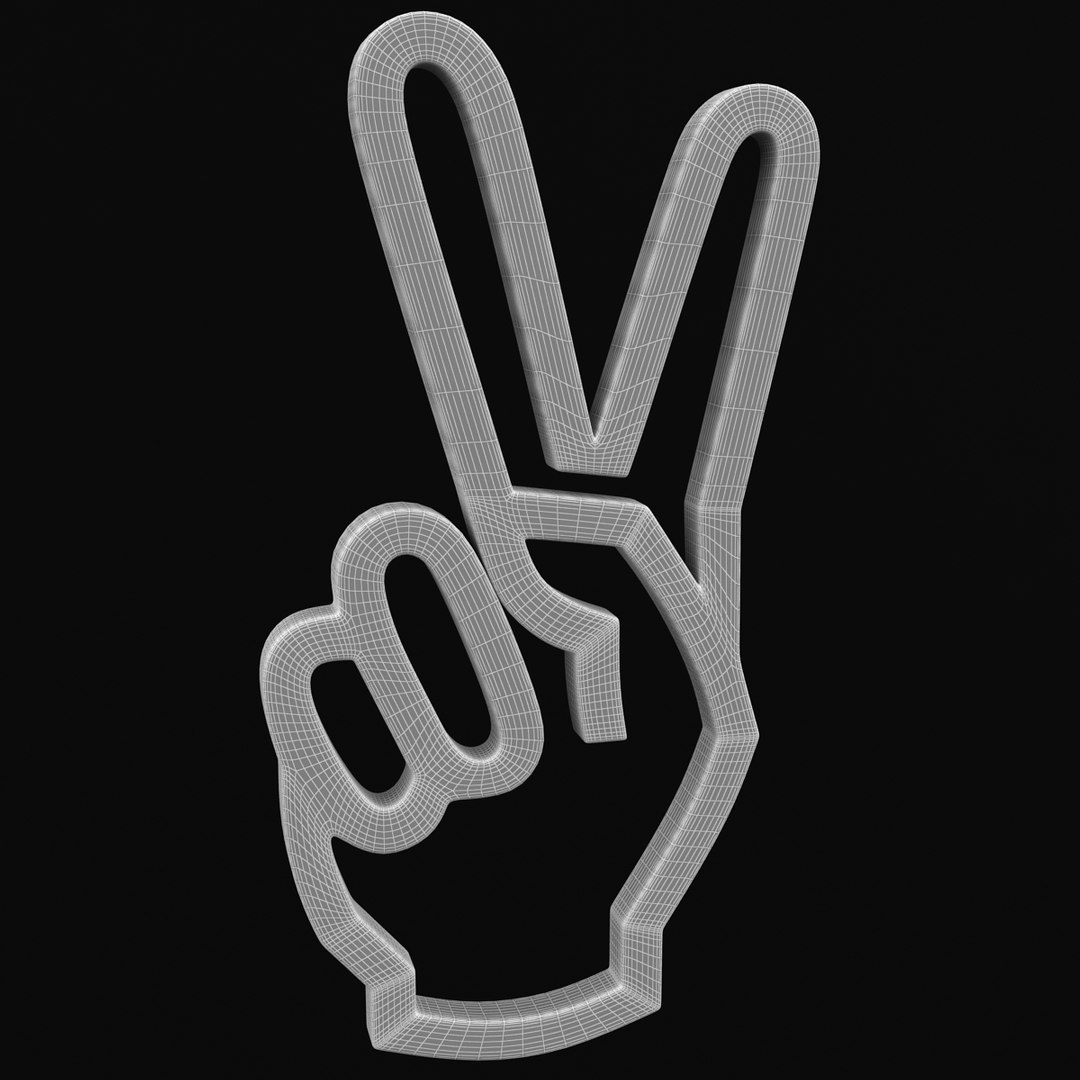 3d Icon Hand Gesture Model