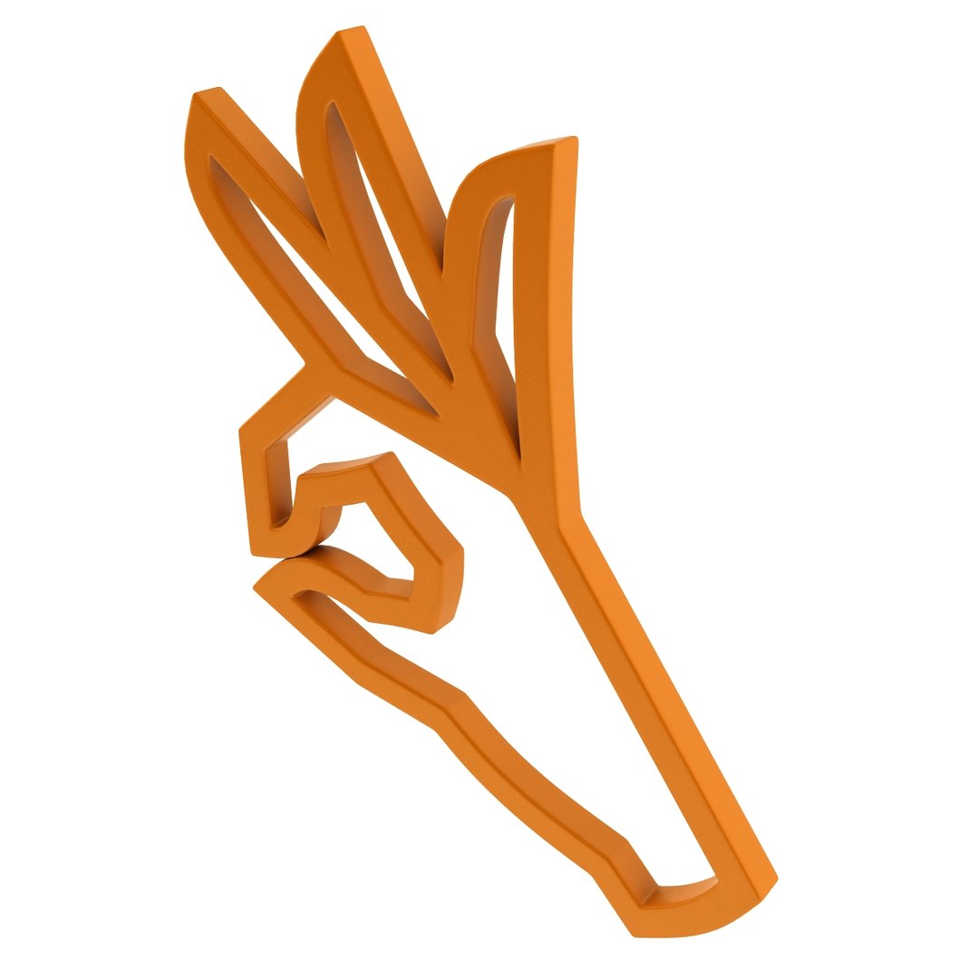 3d Icon Hand Gesture Model