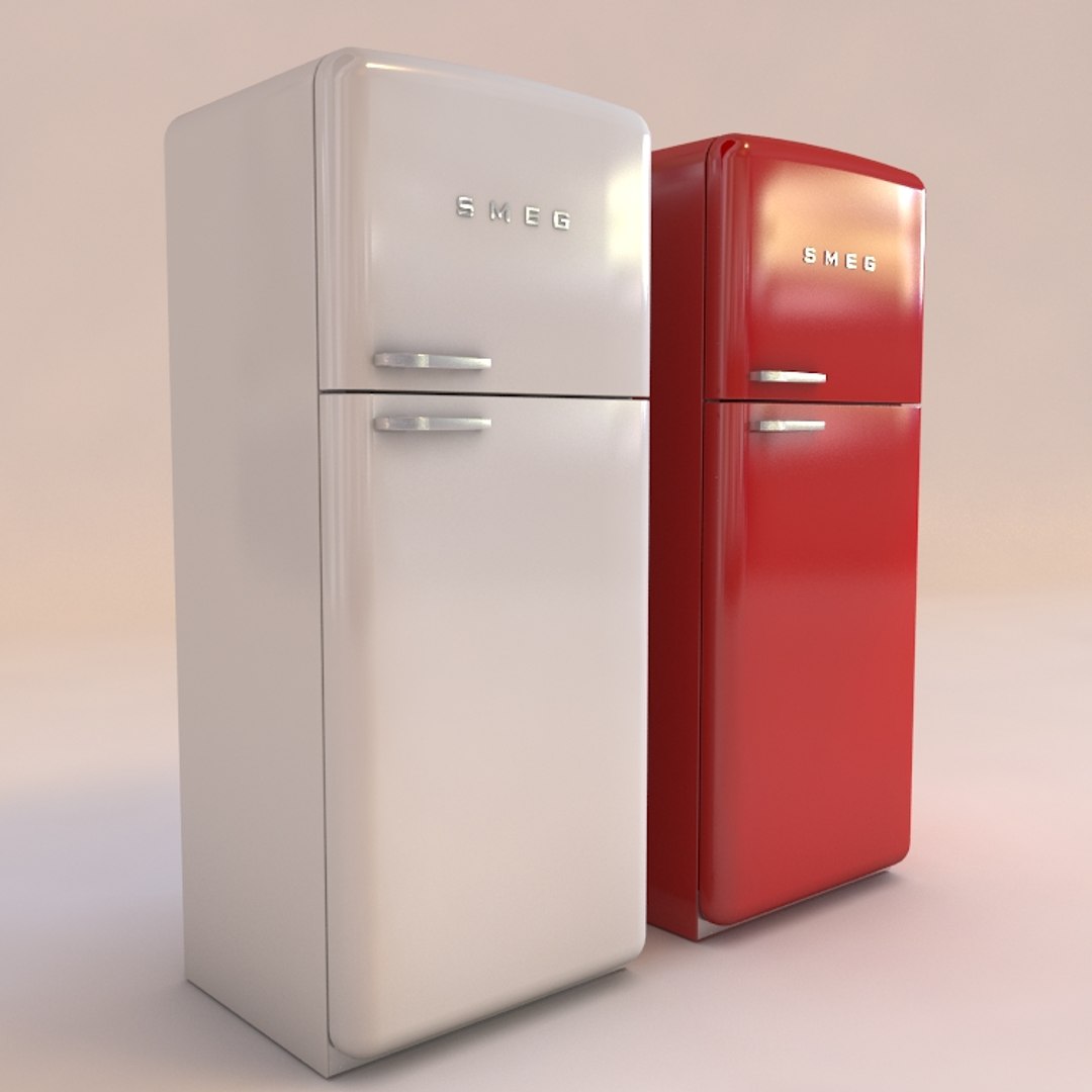 Smeg Fridge 3d Model