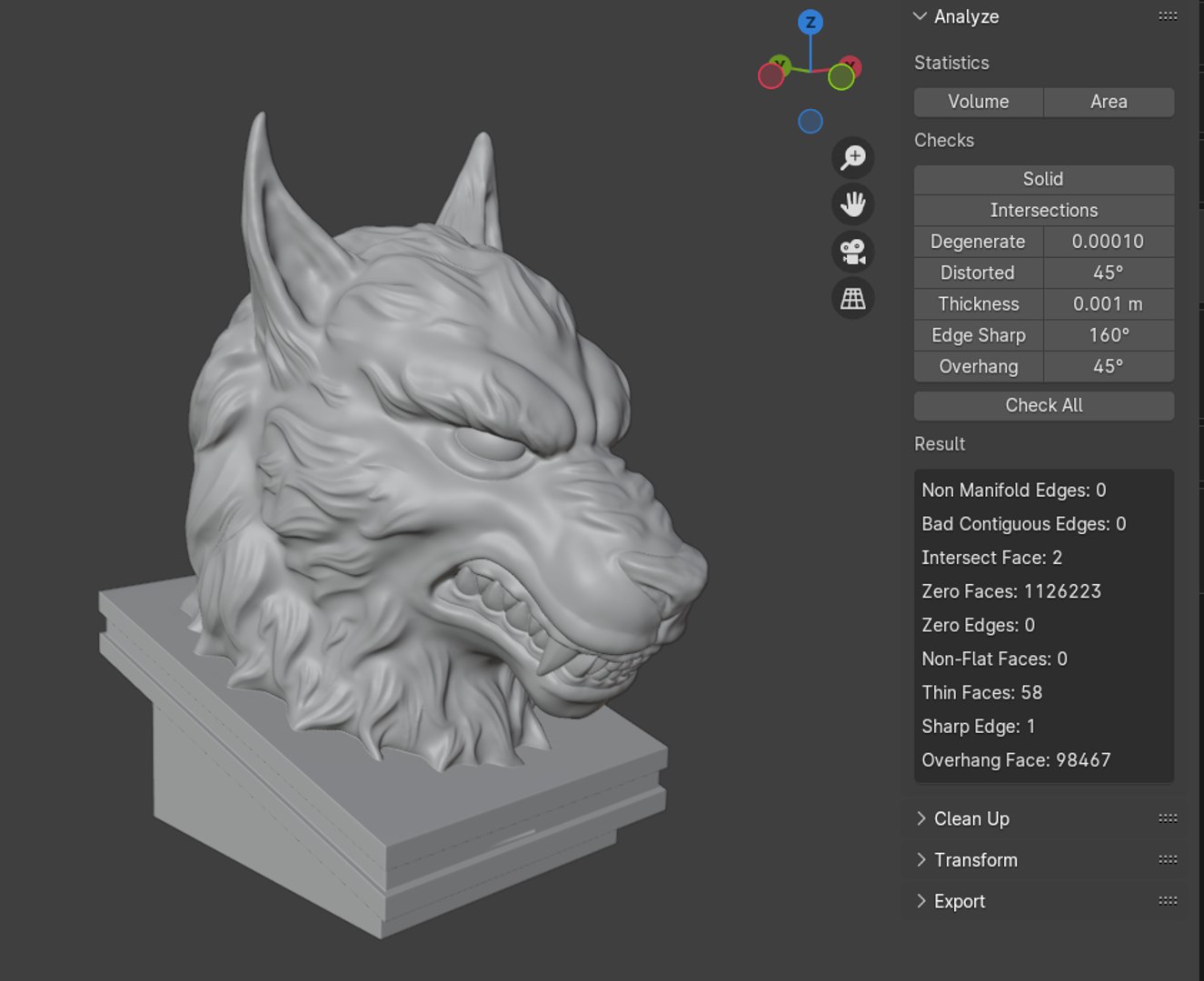 Wolf Head 3d Model 3D Model - TurboSquid 2321149