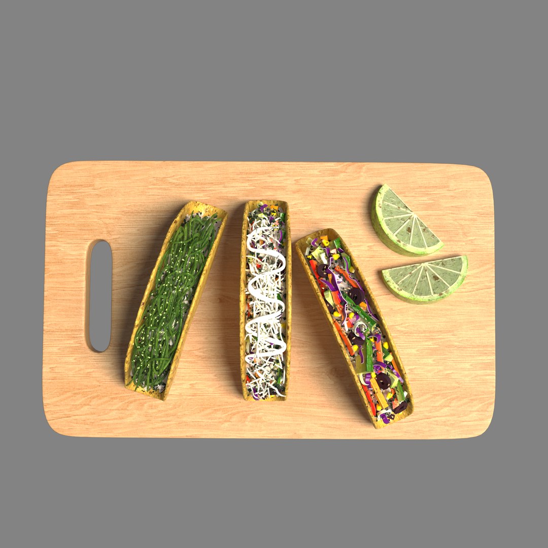 Tacos 3D Model - TurboSquid 2038951