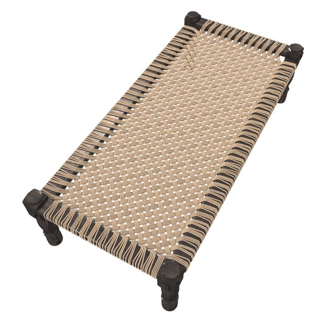 3D Model Bench Woven Indian Charpoy - TurboSquid 1652456