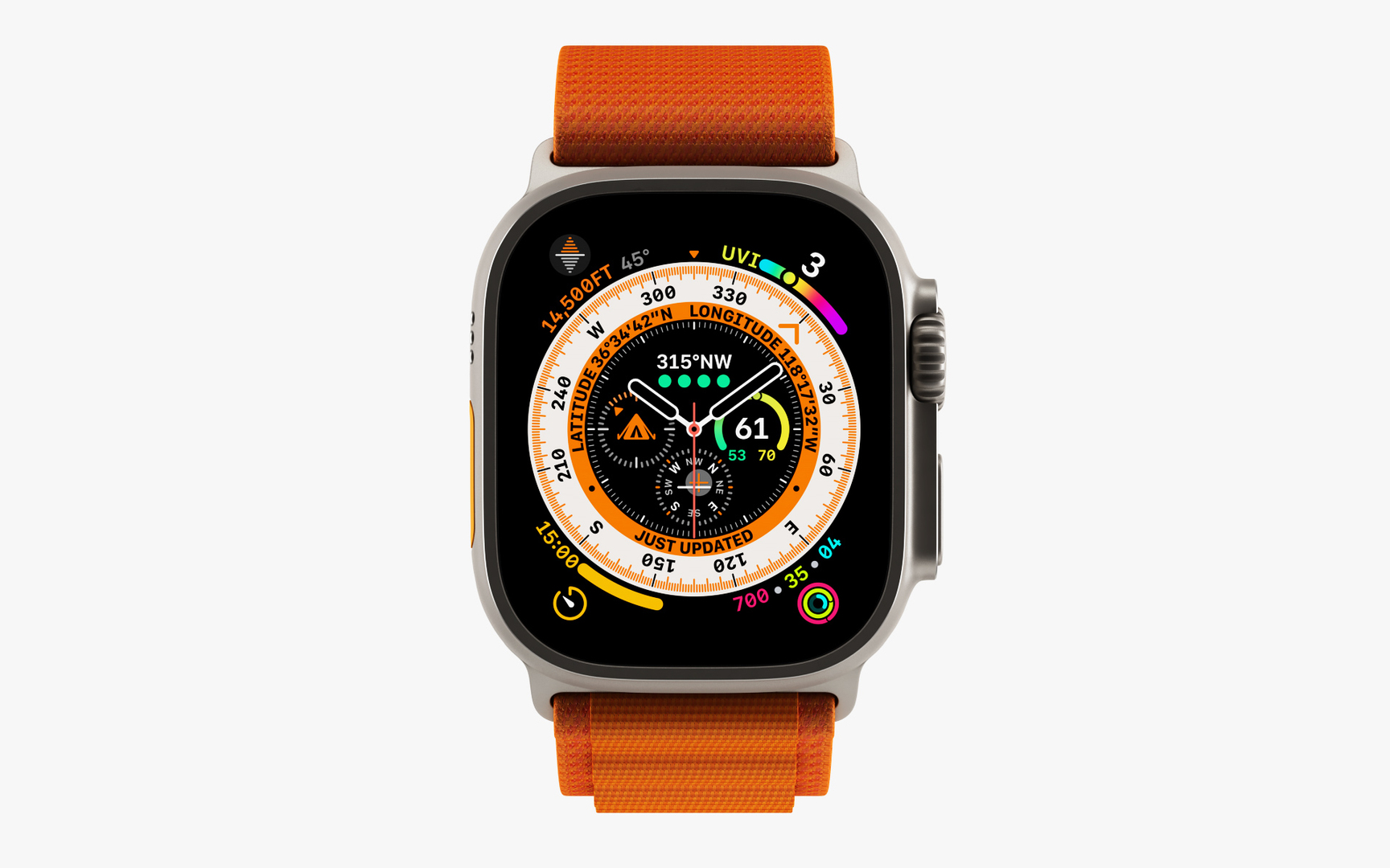 Apple Watch Ultra with Orange Alpine Loop 3D model - TurboSquid 1971902