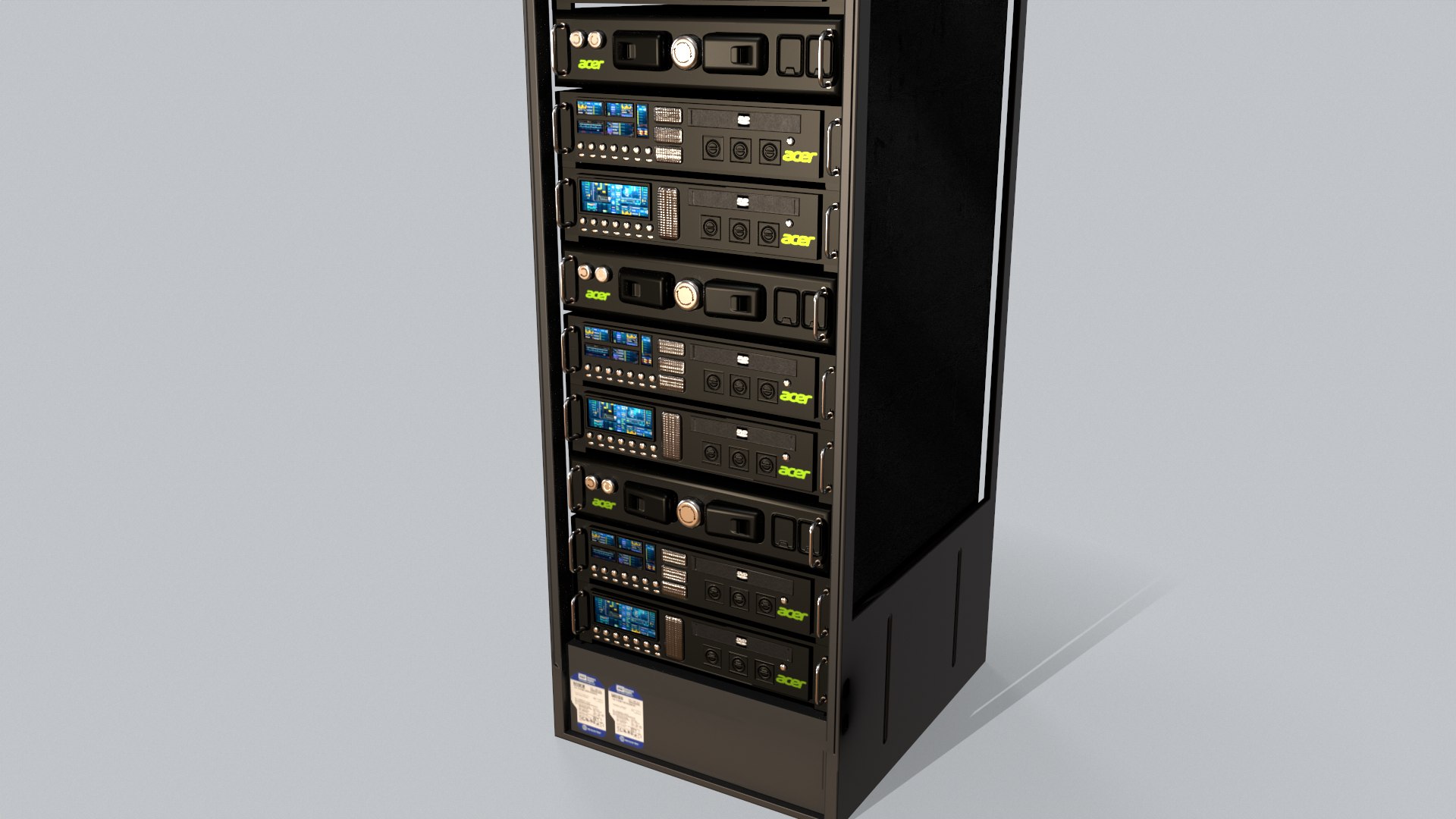 Sci Fi Server Computer 3D model - TurboSquid 1995531