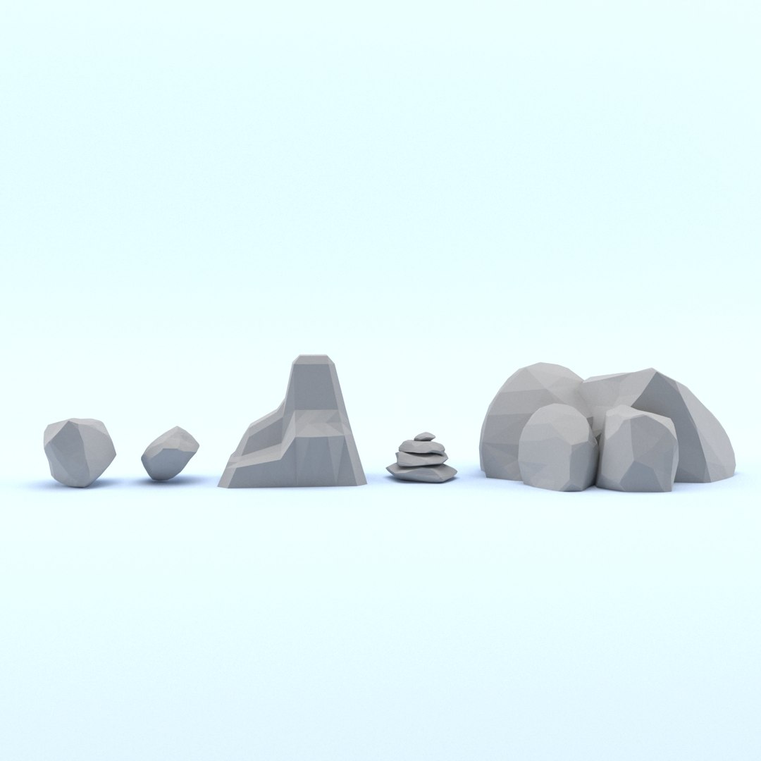 3D Ready Rocks Pack - TurboSquid 1338294