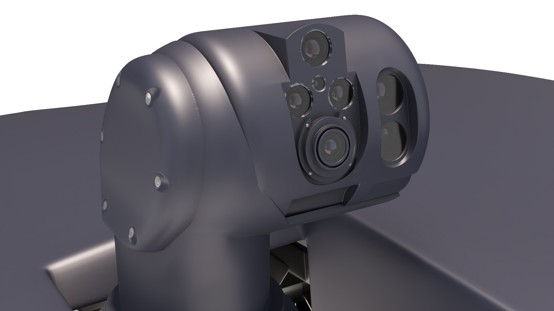 Armored Ground Interceptor Car With Raised Gun Turret 3D Model ...