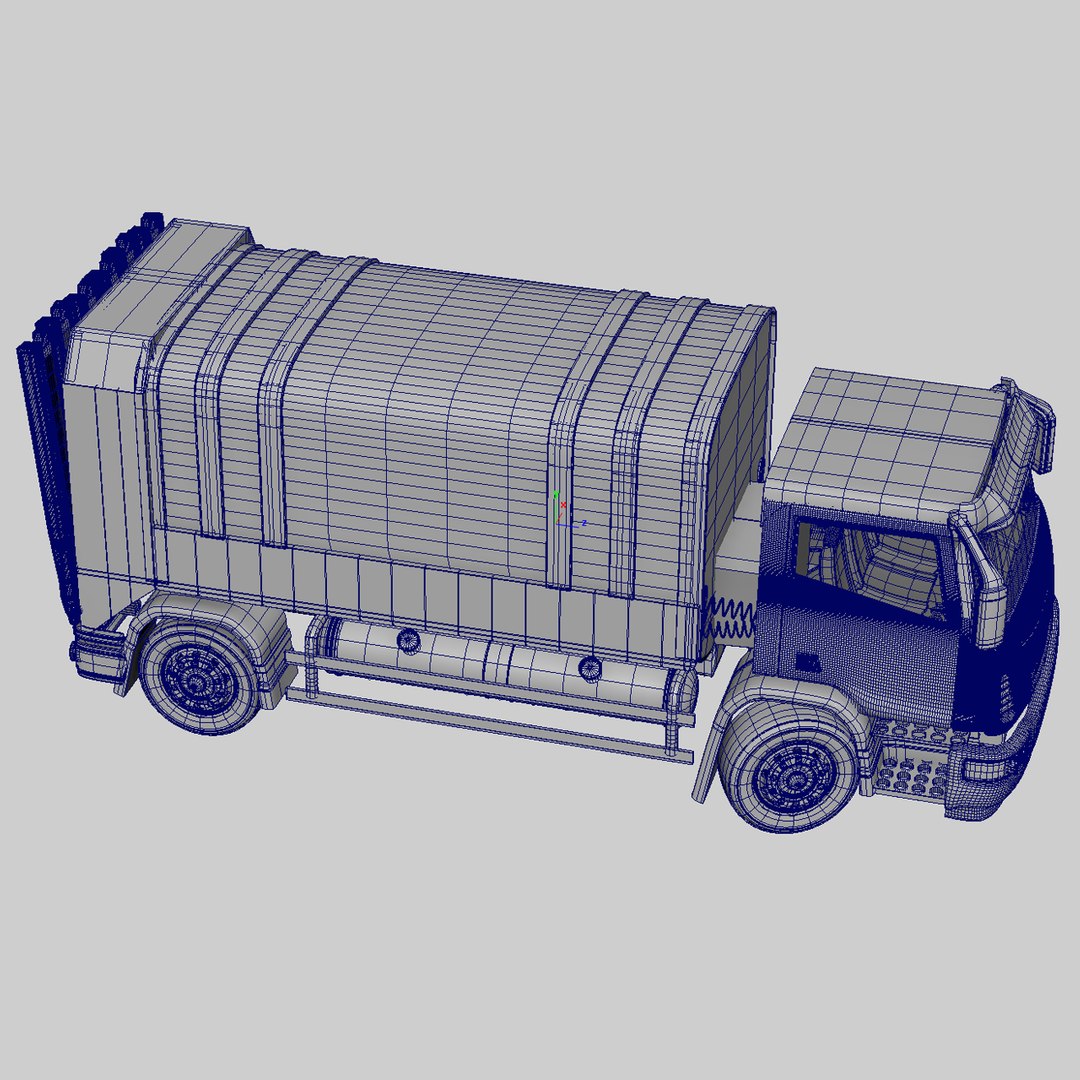 Garbage Truck 3d Model