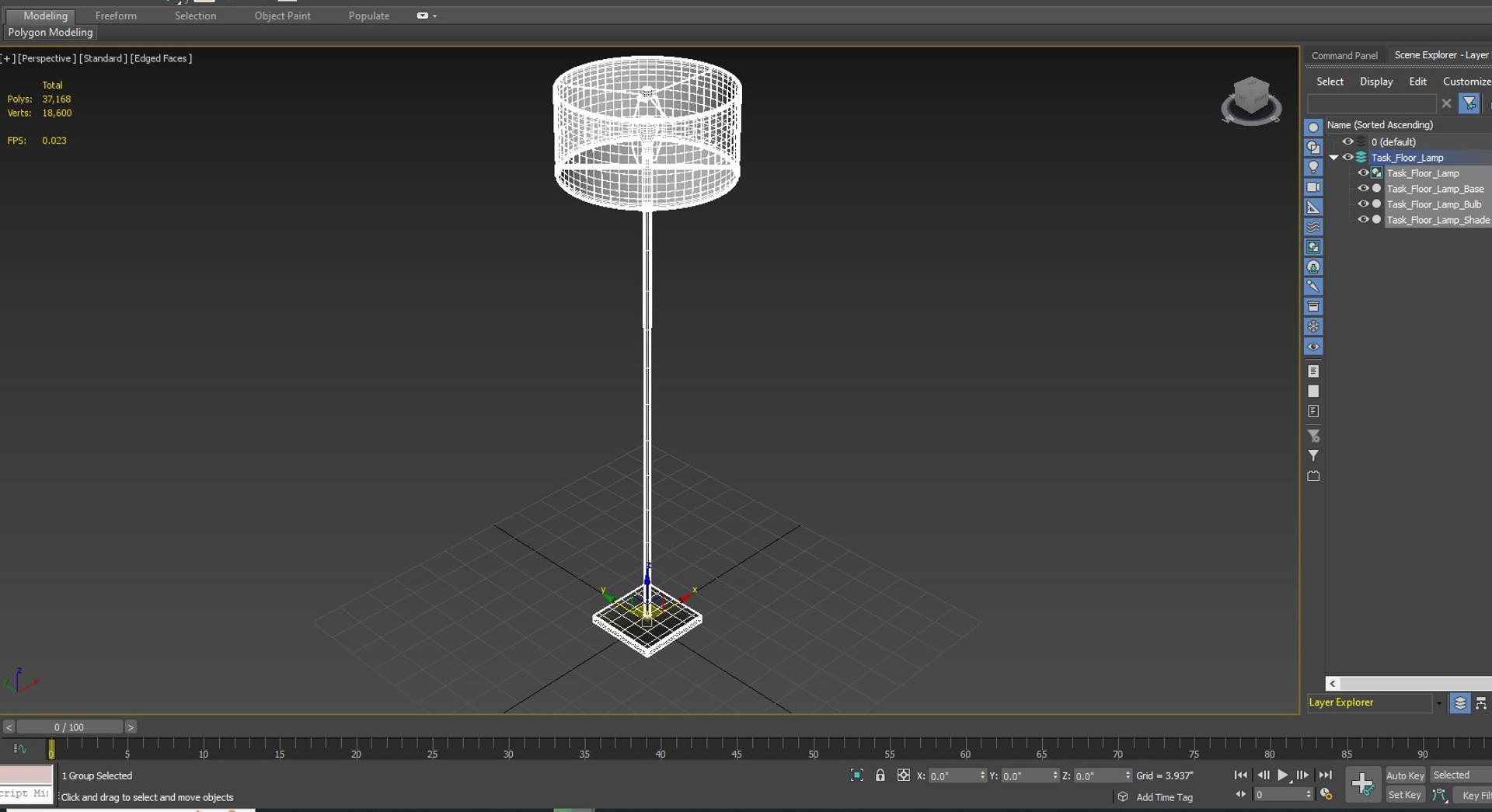 Task Floor Lamp 3D Model - TurboSquid 2433782
