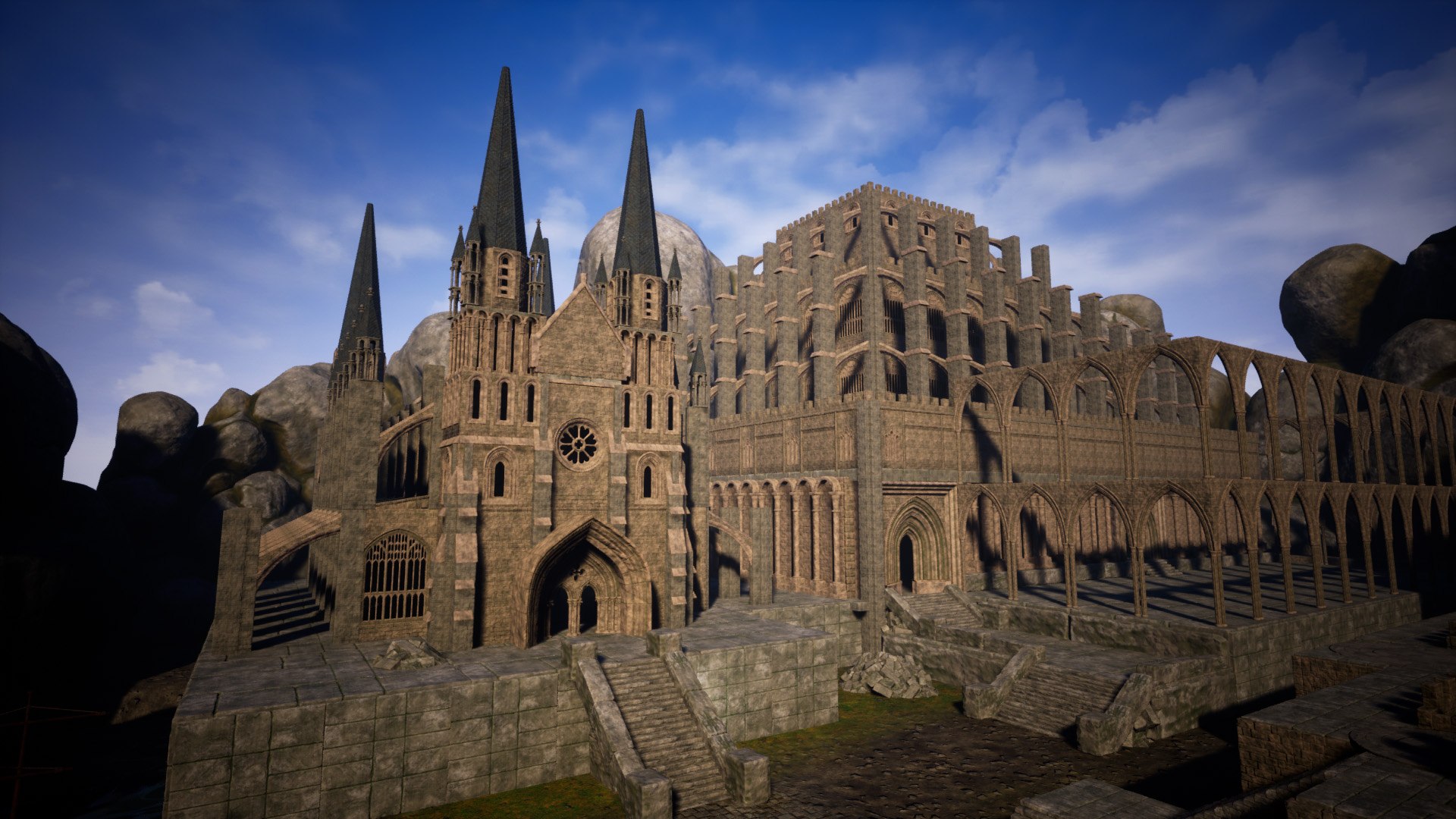 Gothic Castle Modular UE5 3D Model - TurboSquid 2186507