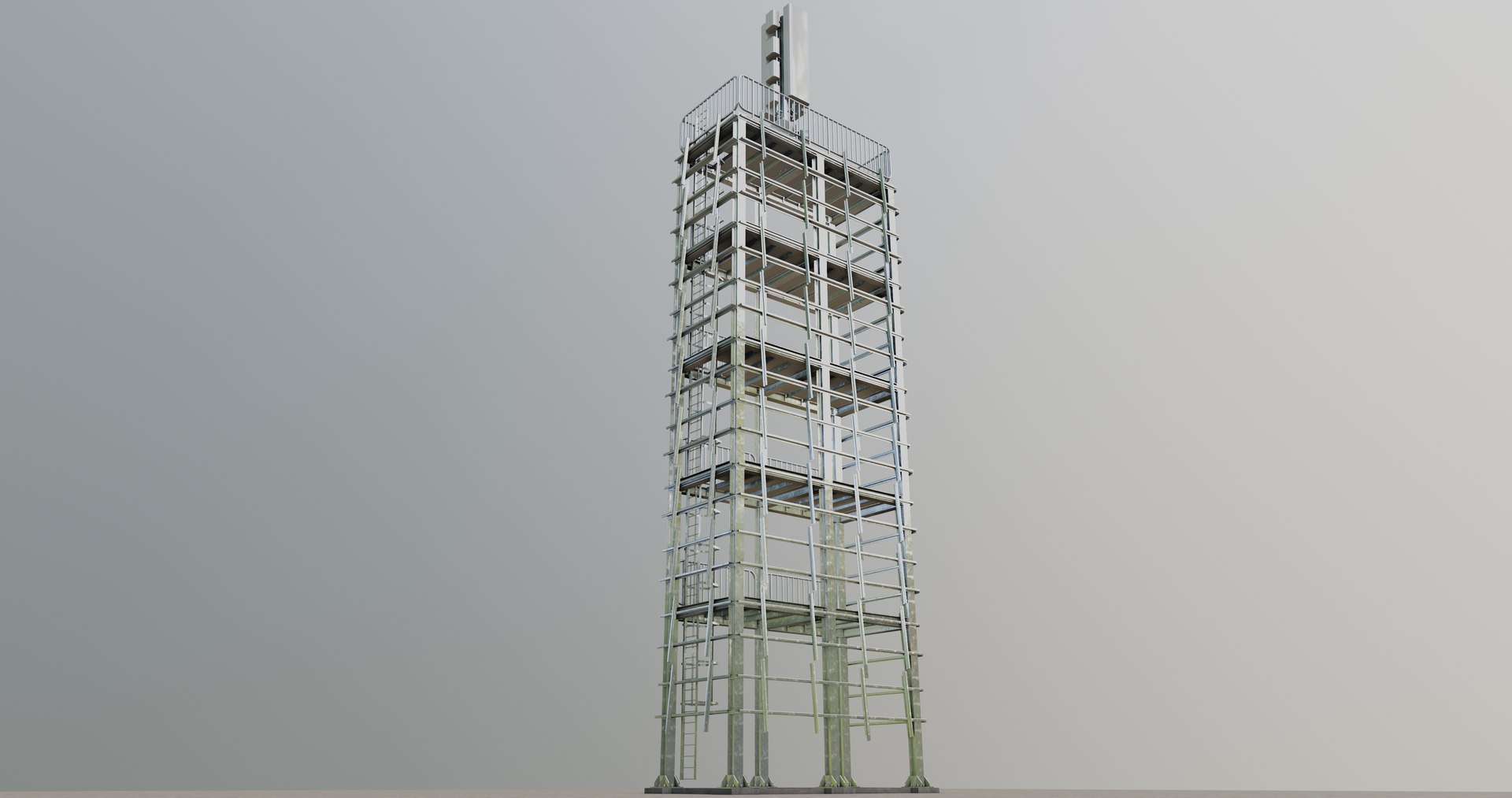 3D Vertical Solar Panel Tower Type-1 Model - TurboSquid 2105384
