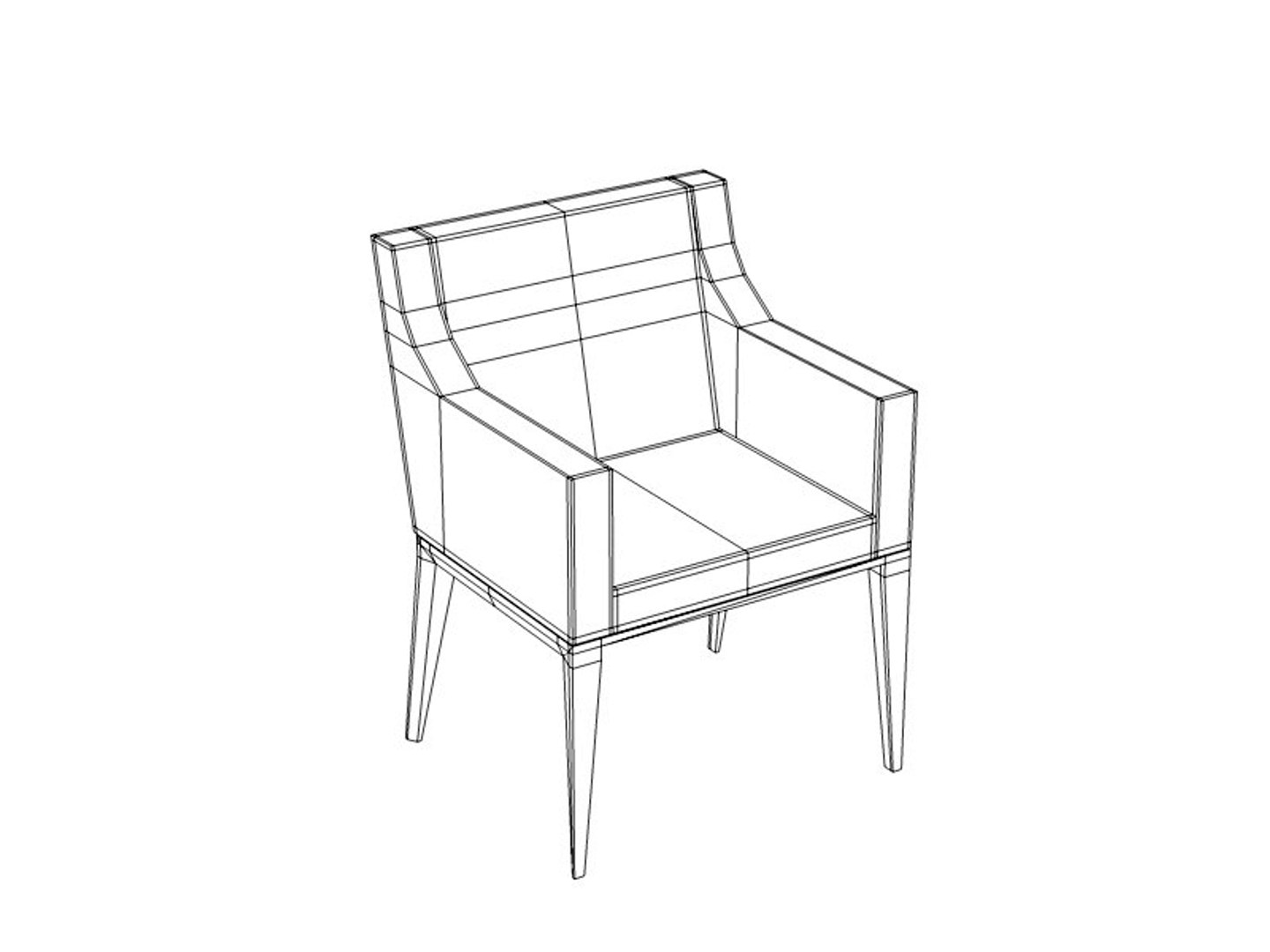 3d Bess Chair Armchair Model