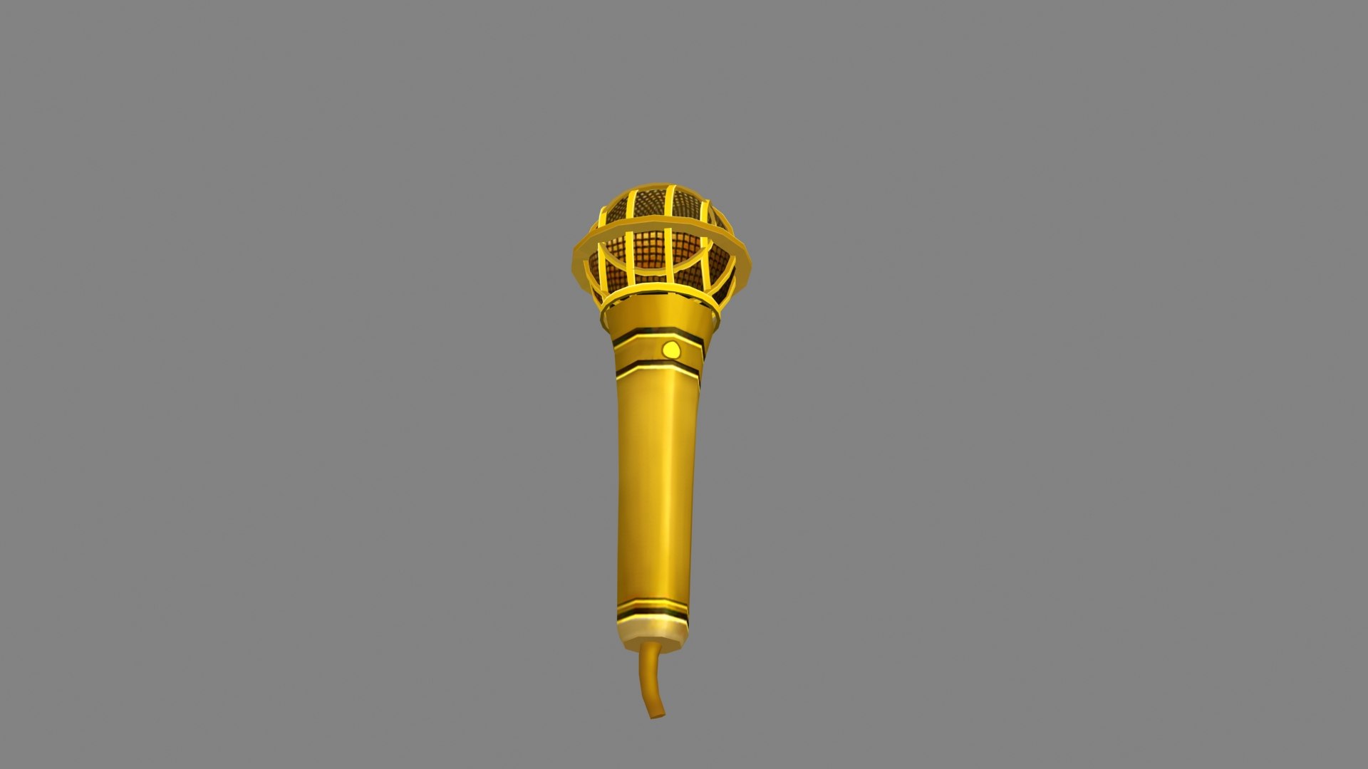Gold Microphone Low-poly 3D Model 3D - TurboSquid 2115576