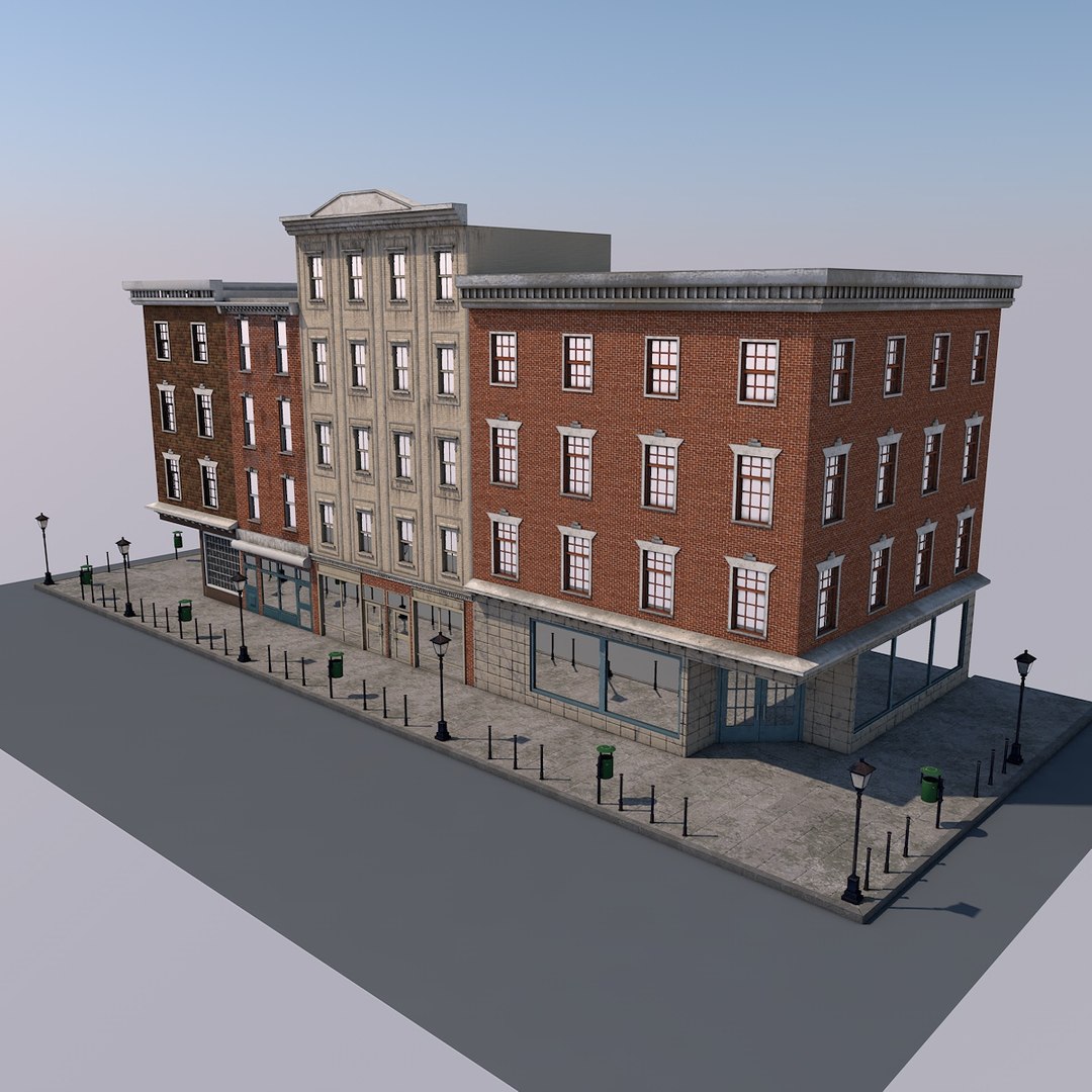 Street Scene 3D Model - TurboSquid 1280237